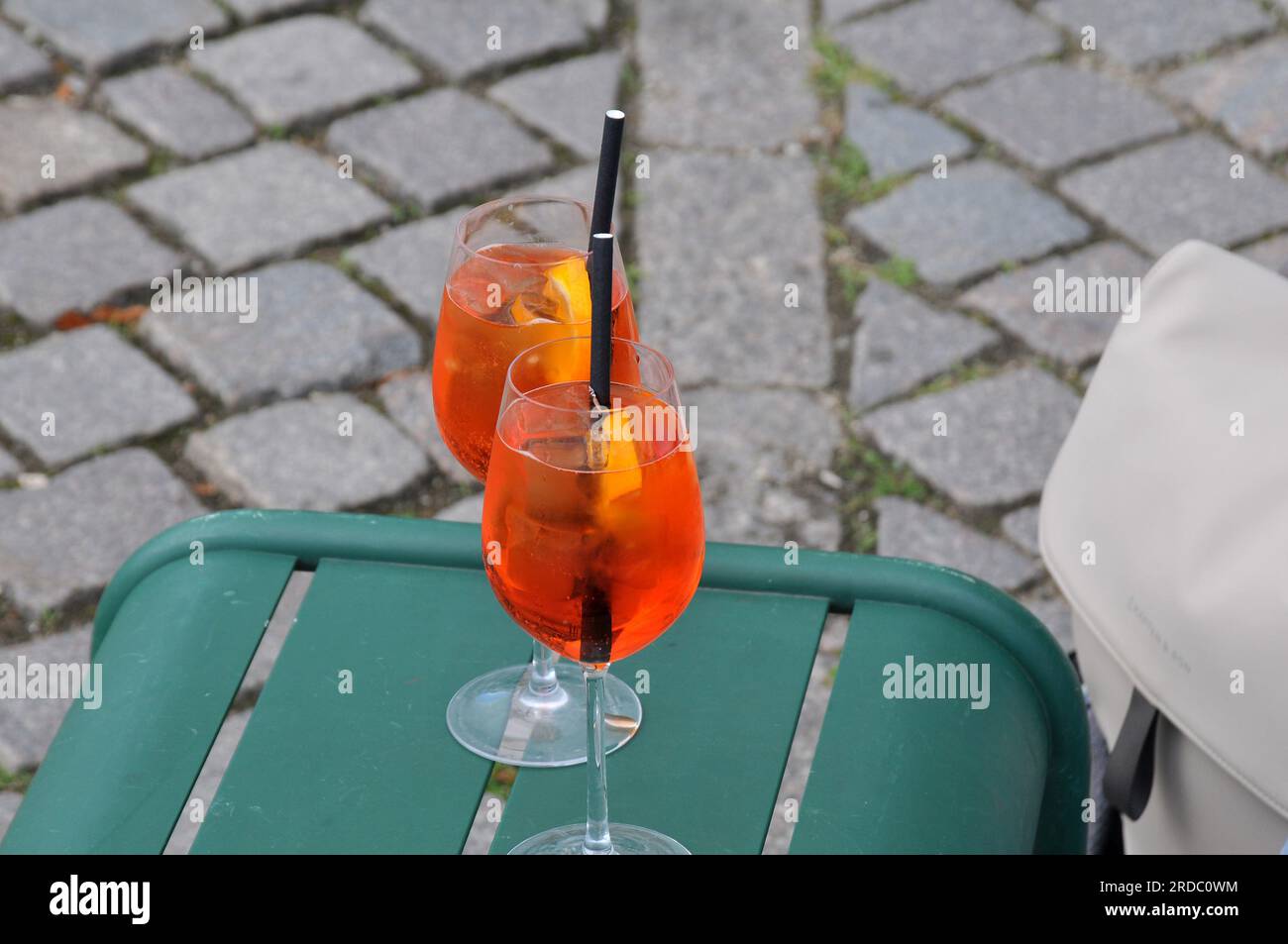 20 July 2023/ Out door food and drinks service on borg plads and amager ...