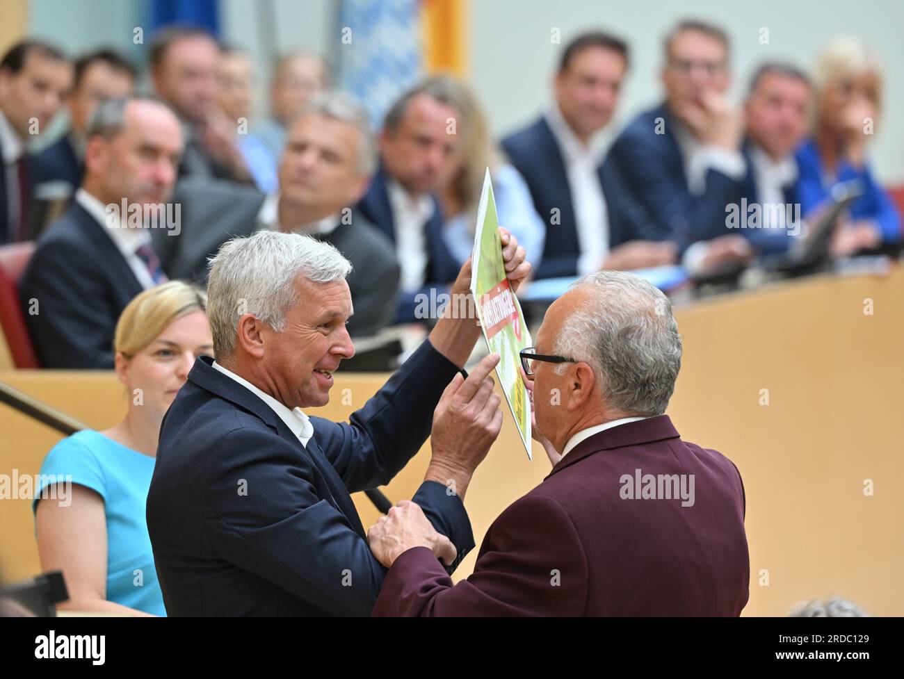 20 July 2023, Bavaria, Munich: Ralf Stadler of the AfD is called to ...