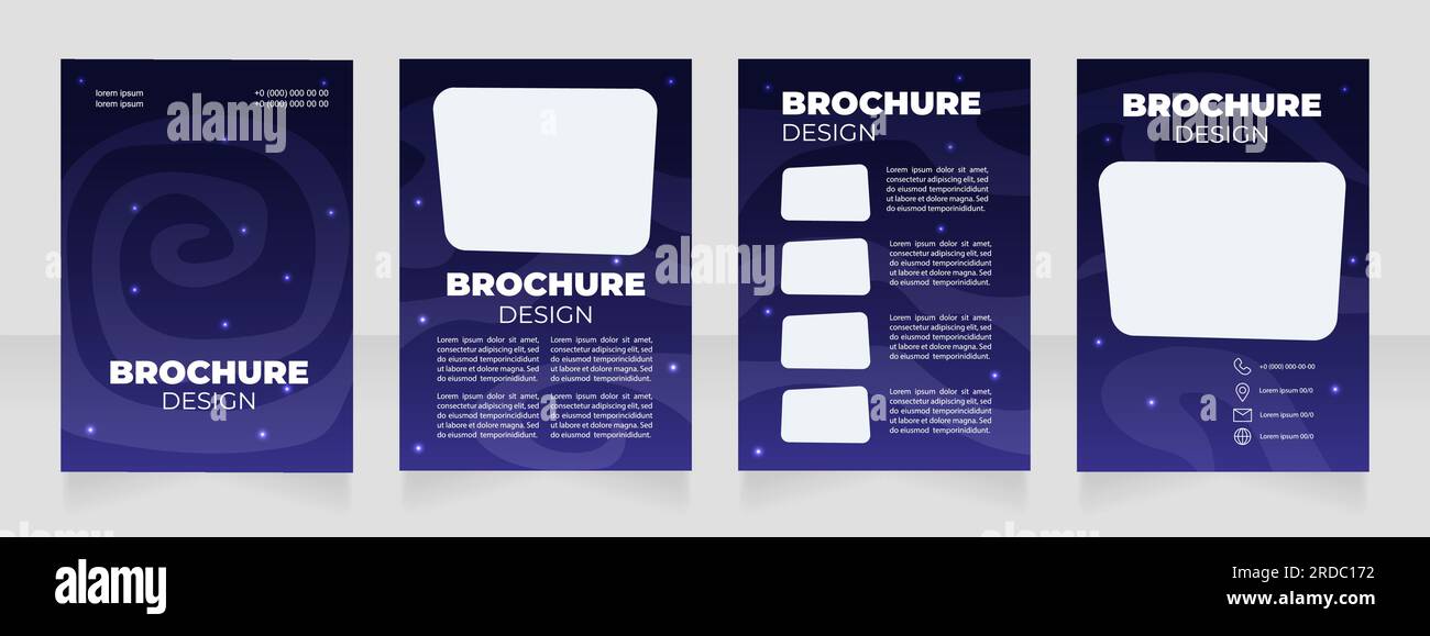 Study astronomy in high school blank brochure design Stock Vector Image ...