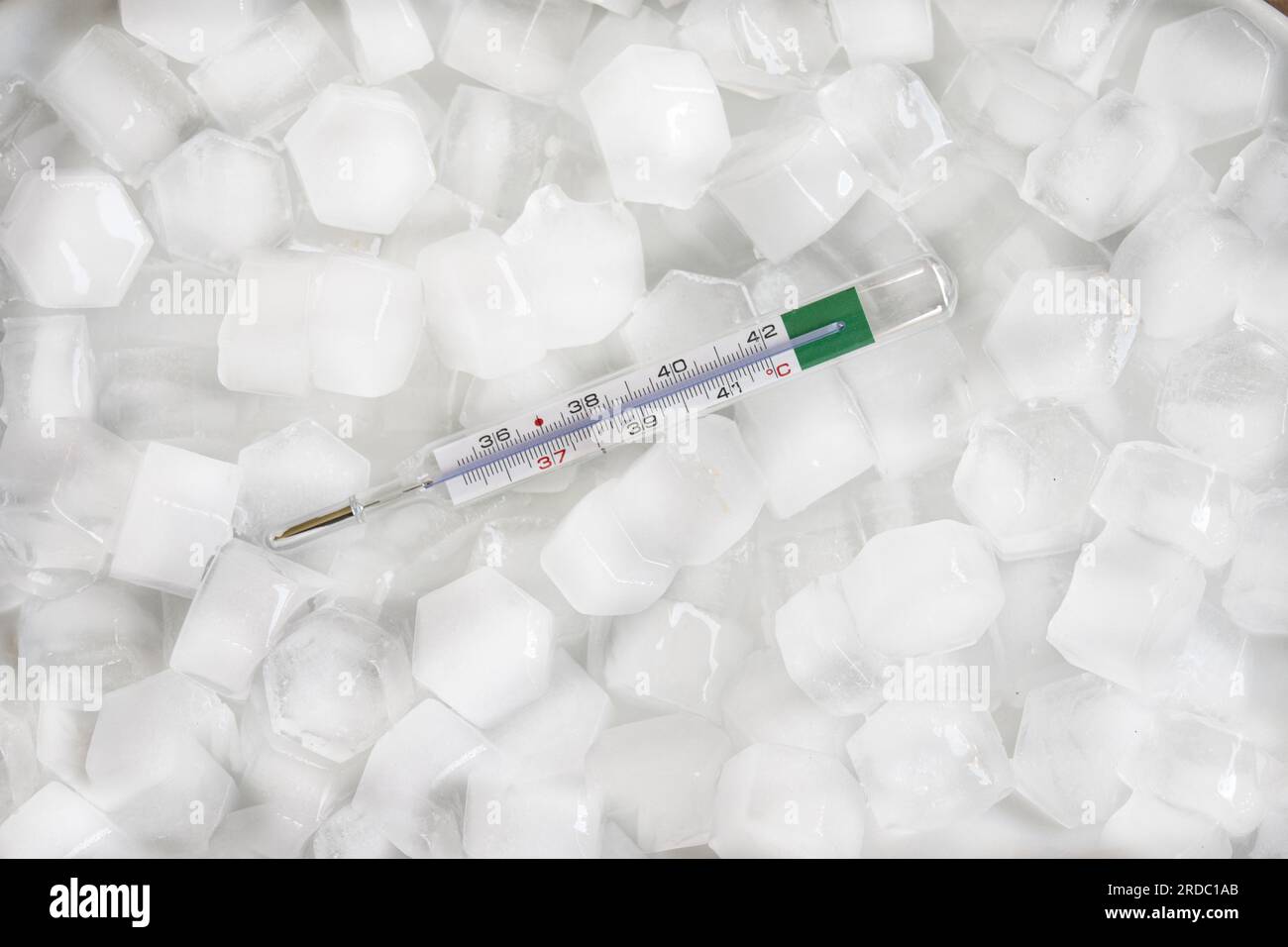 high and extreme temperatures in summer concept Stock Photo - Alamy