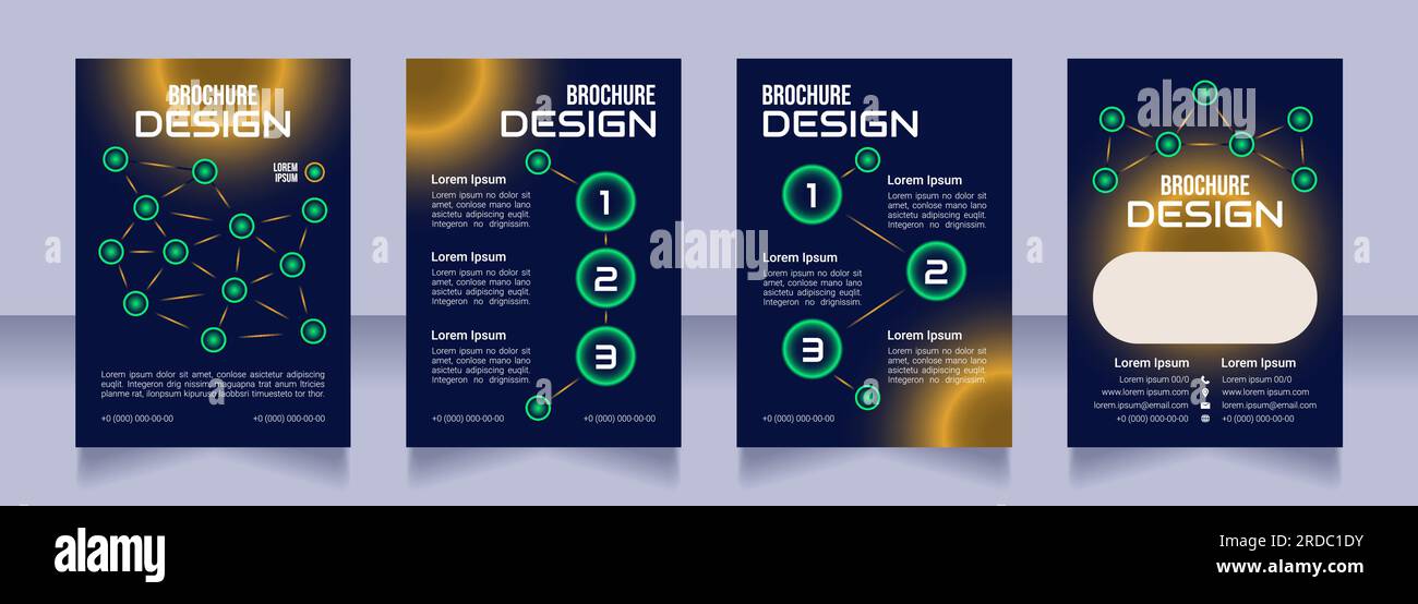 Peer-to-peer networking blank brochure design Stock Vector Image & Art ...