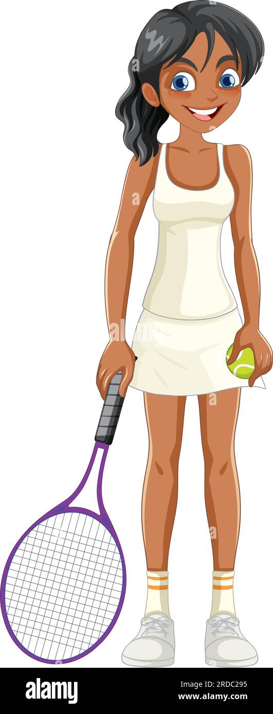African american female tennis Cut Out Stock Images & Pictures - Alamy