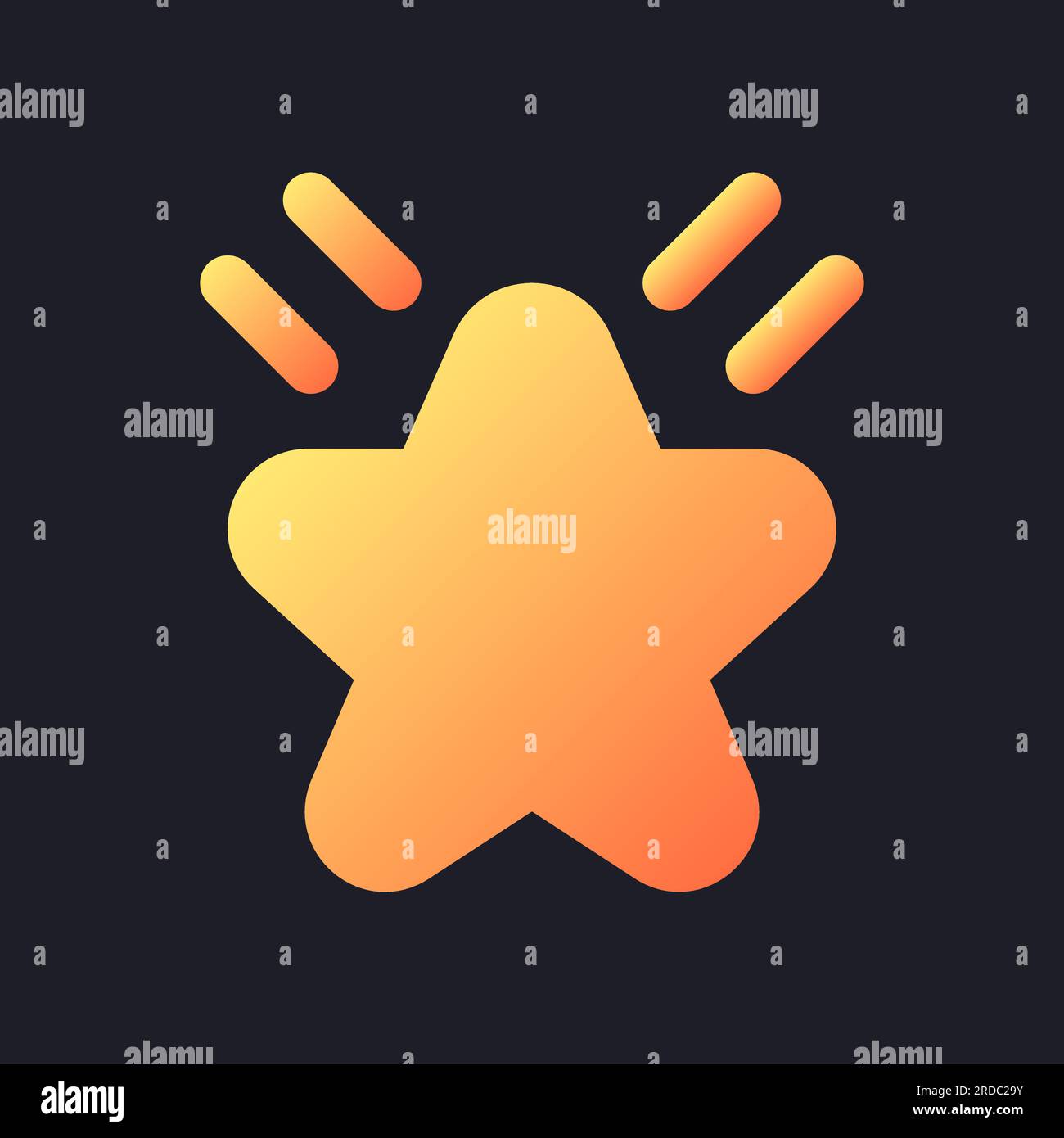 Effect orange solid gradient ui icon for dark theme Stock Vector Image & Art - Alamy