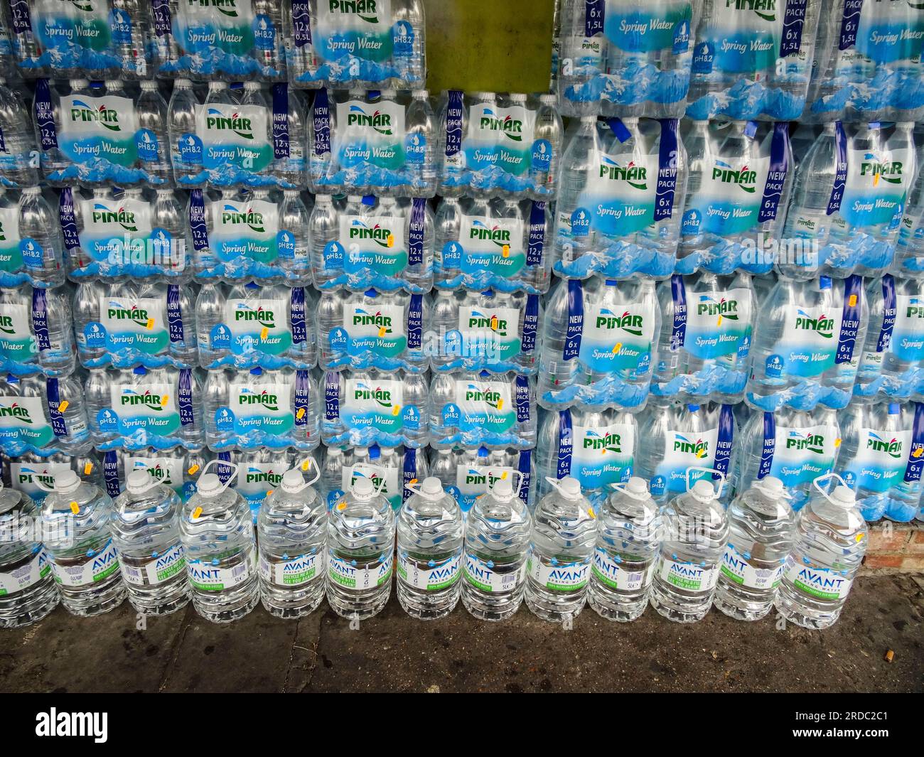 High spring water bottles hi-res stock photography and images - Alamy