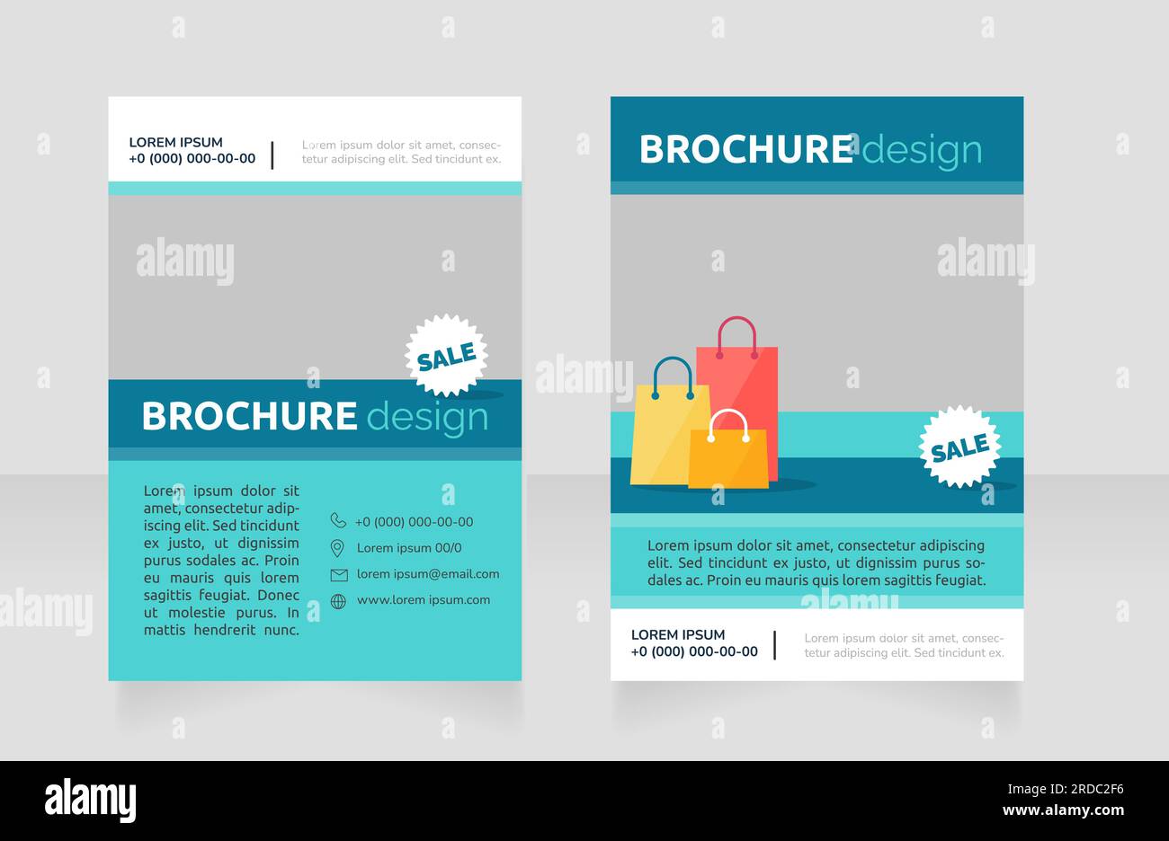 Top brand clothing store offers blank brochure design Stock Vector ...
