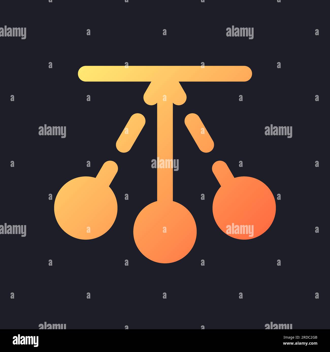 Pendulum animation orange solid gradient ui icon for dark theme Stock ... Pendulum animation orange solid gradient ui icon for dark theme Stock ...