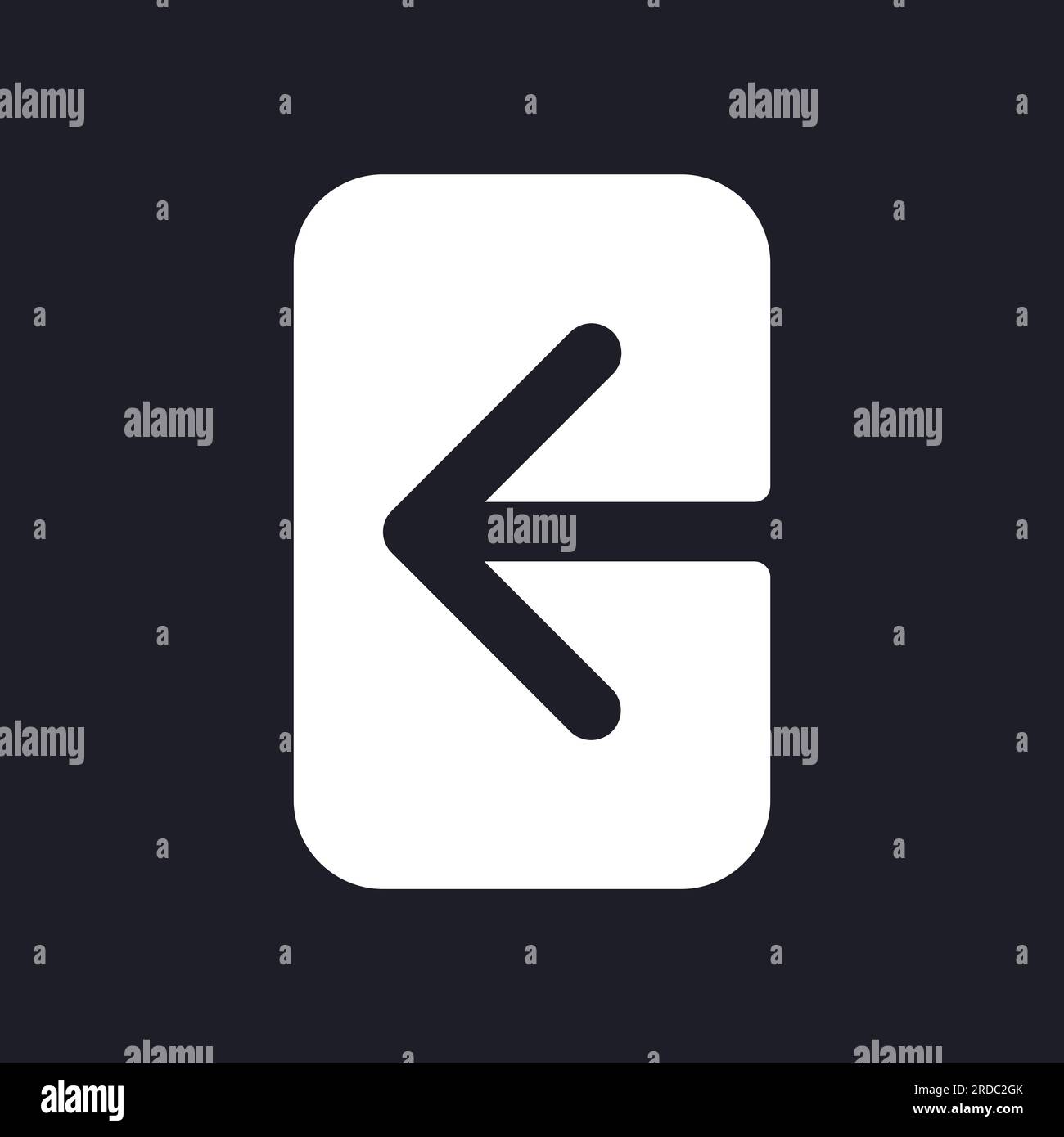 Login dark mode glyph ui icon Stock Vector Image & Art - Alamy