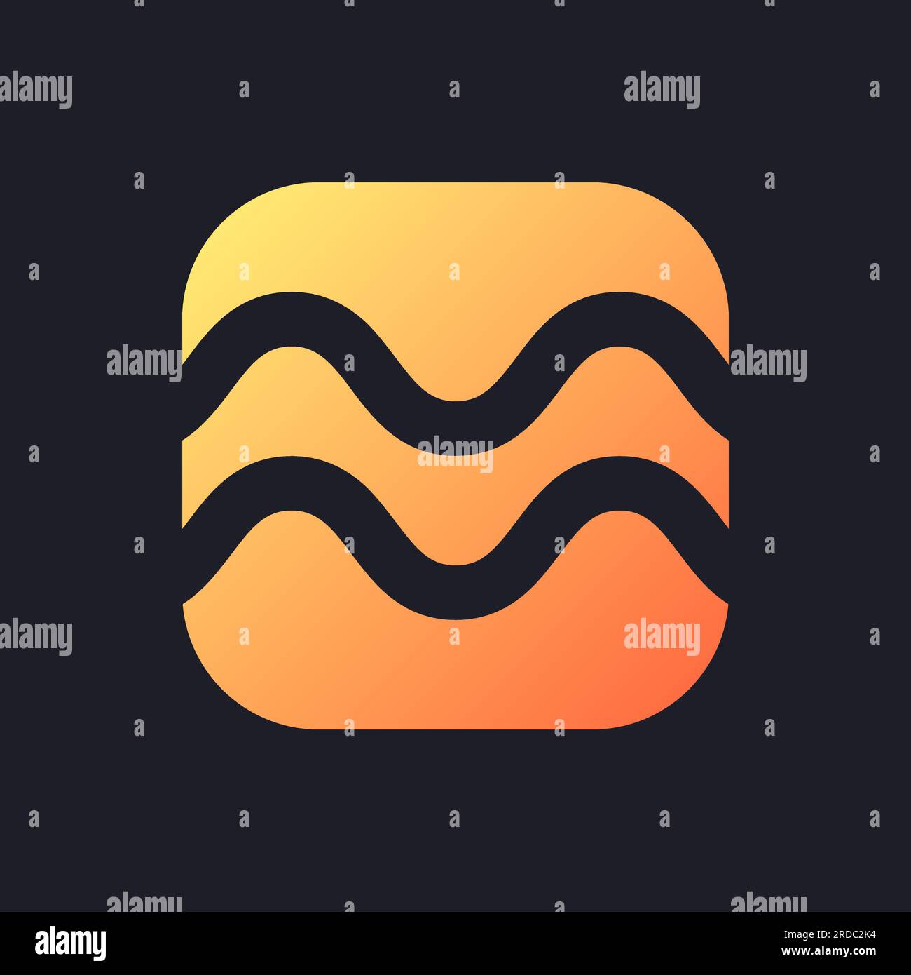 Float Animation Orange Solid Gradient Ui Icon For Dark Theme Stock Vector Image And Art Alamy