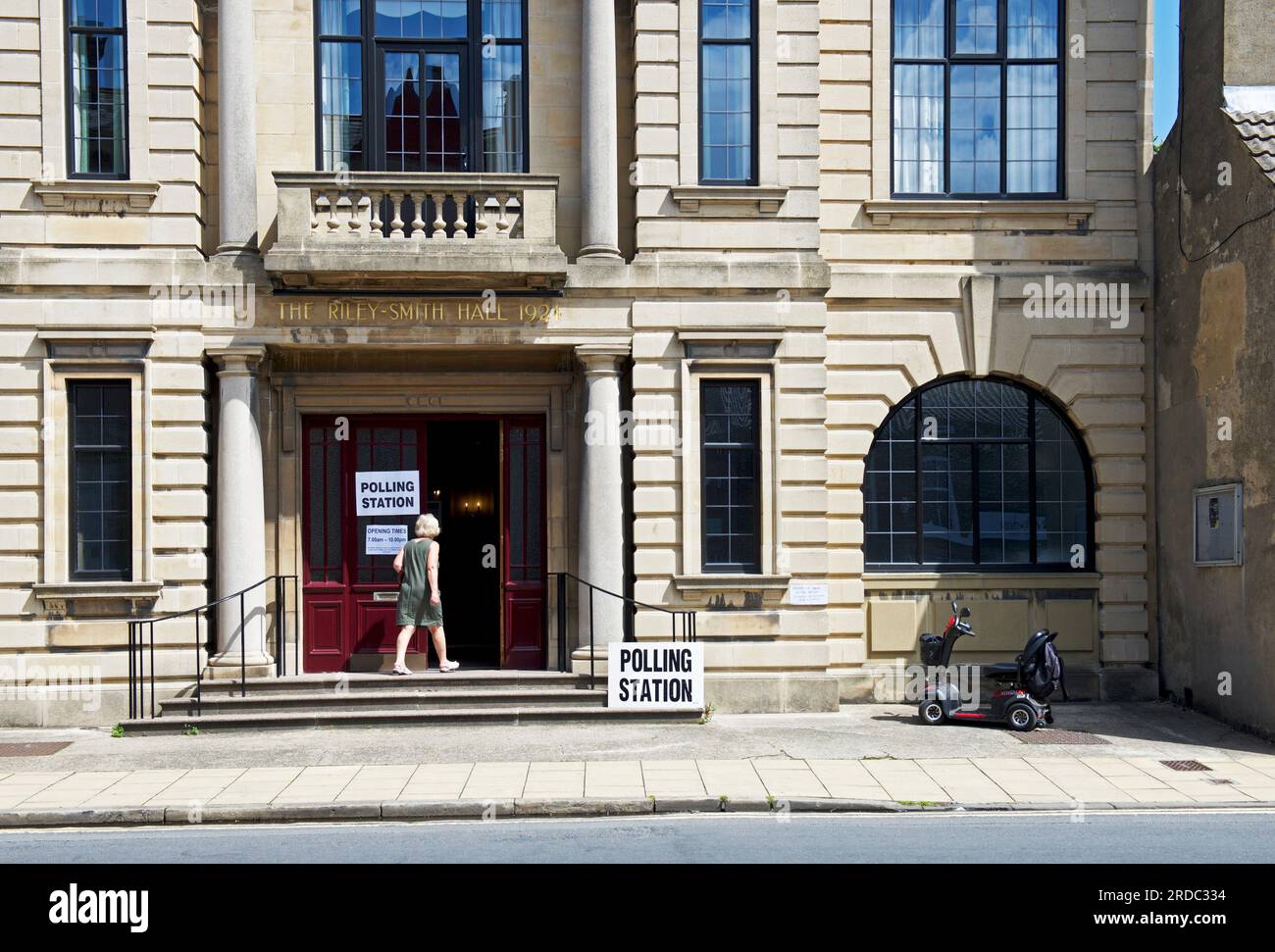 The Riley-Smith Hall in Tadcaster, used as a polling station in the ...
