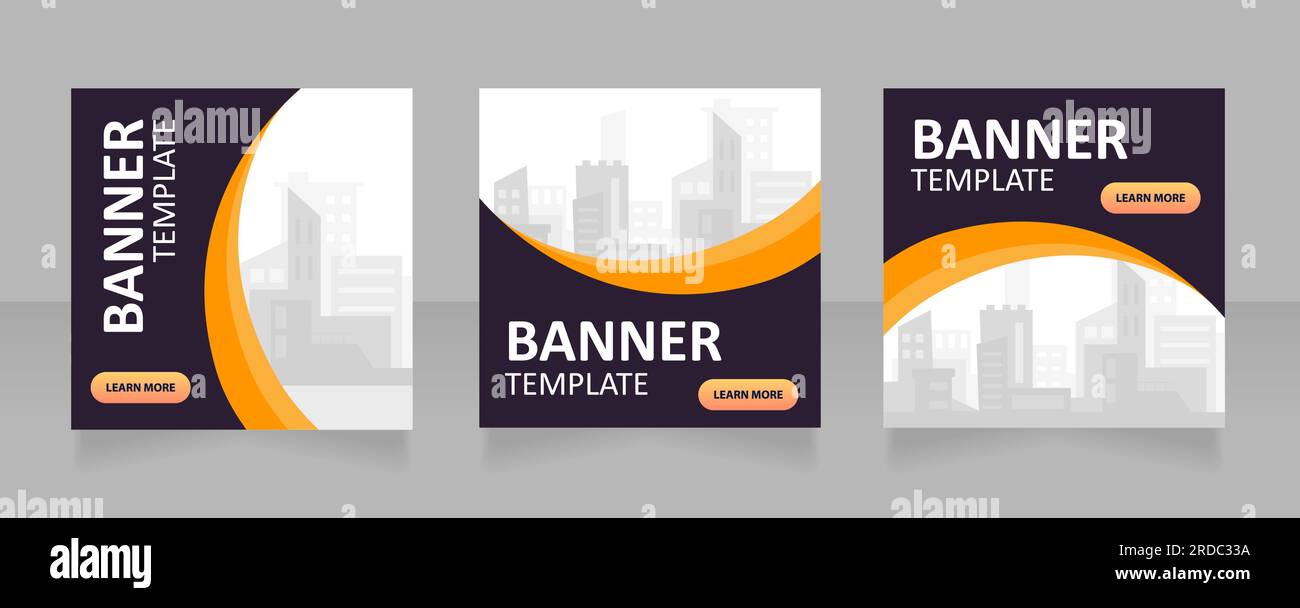 Architectural design process web banner design template Stock Vector ...