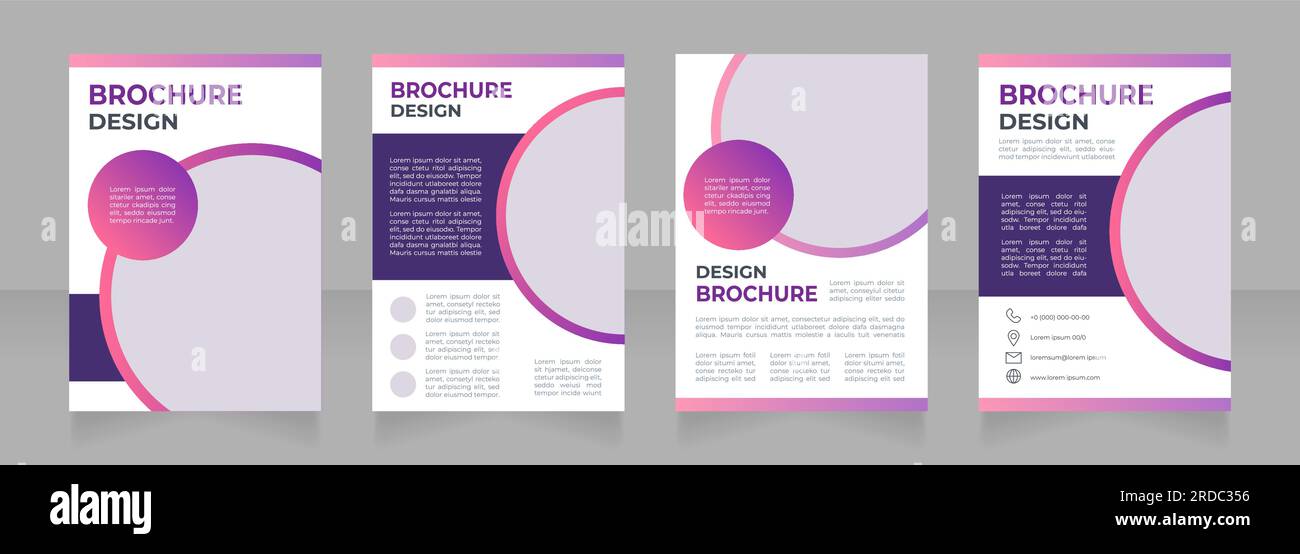 Career development in marketing blank brochure design Stock Vector ...