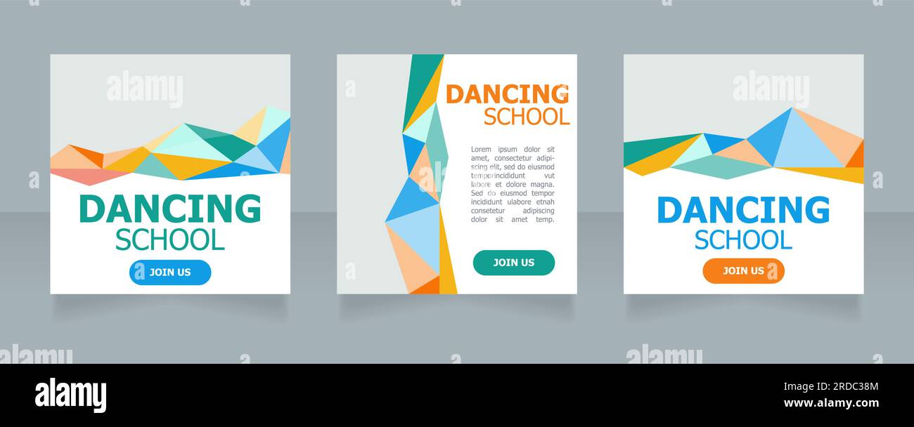 Dance class for junior children web banner design template Stock Vector ...