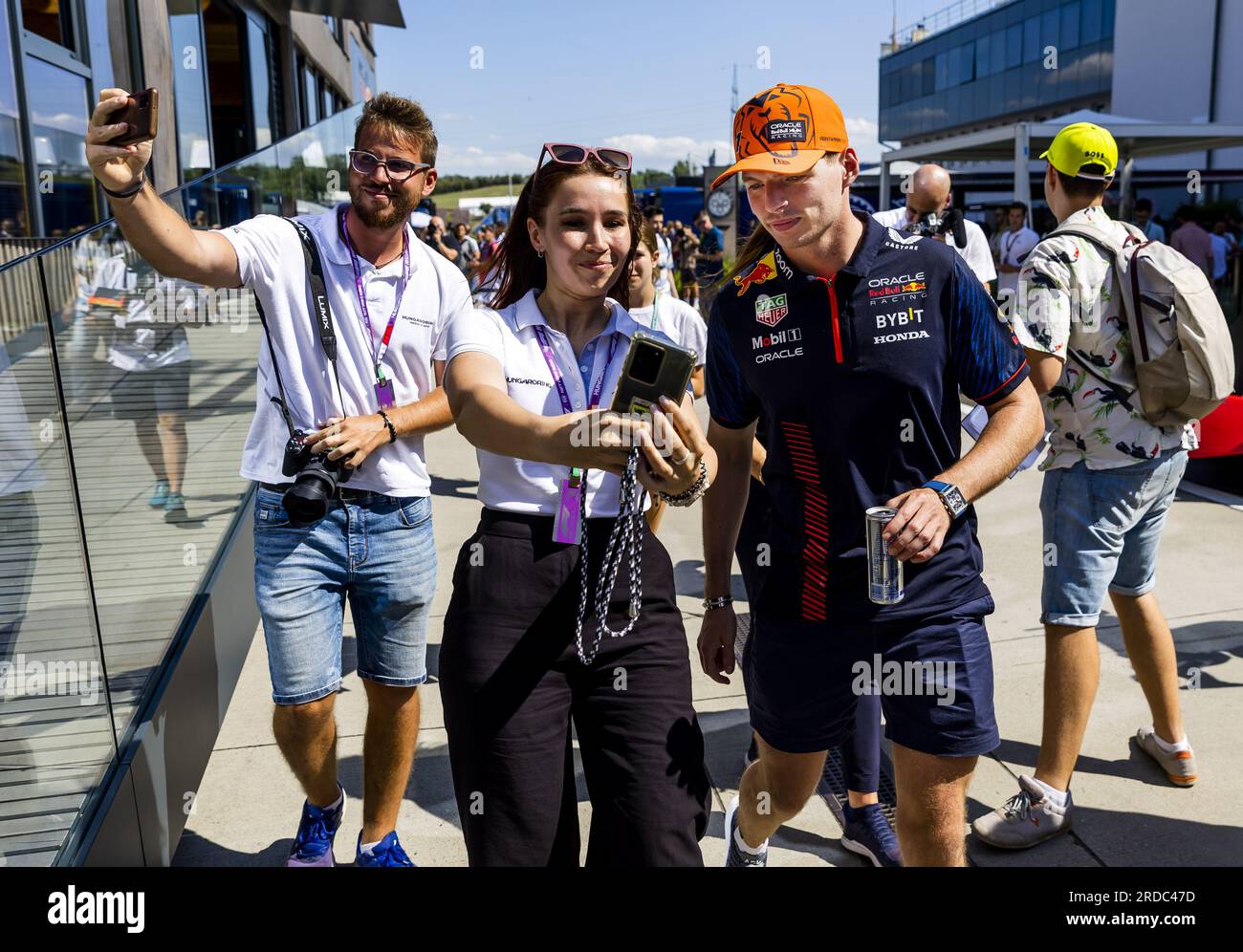 BUDAPEST - Max Verstappen (Red Bull Racing) on the Hungaroring Circuit ...