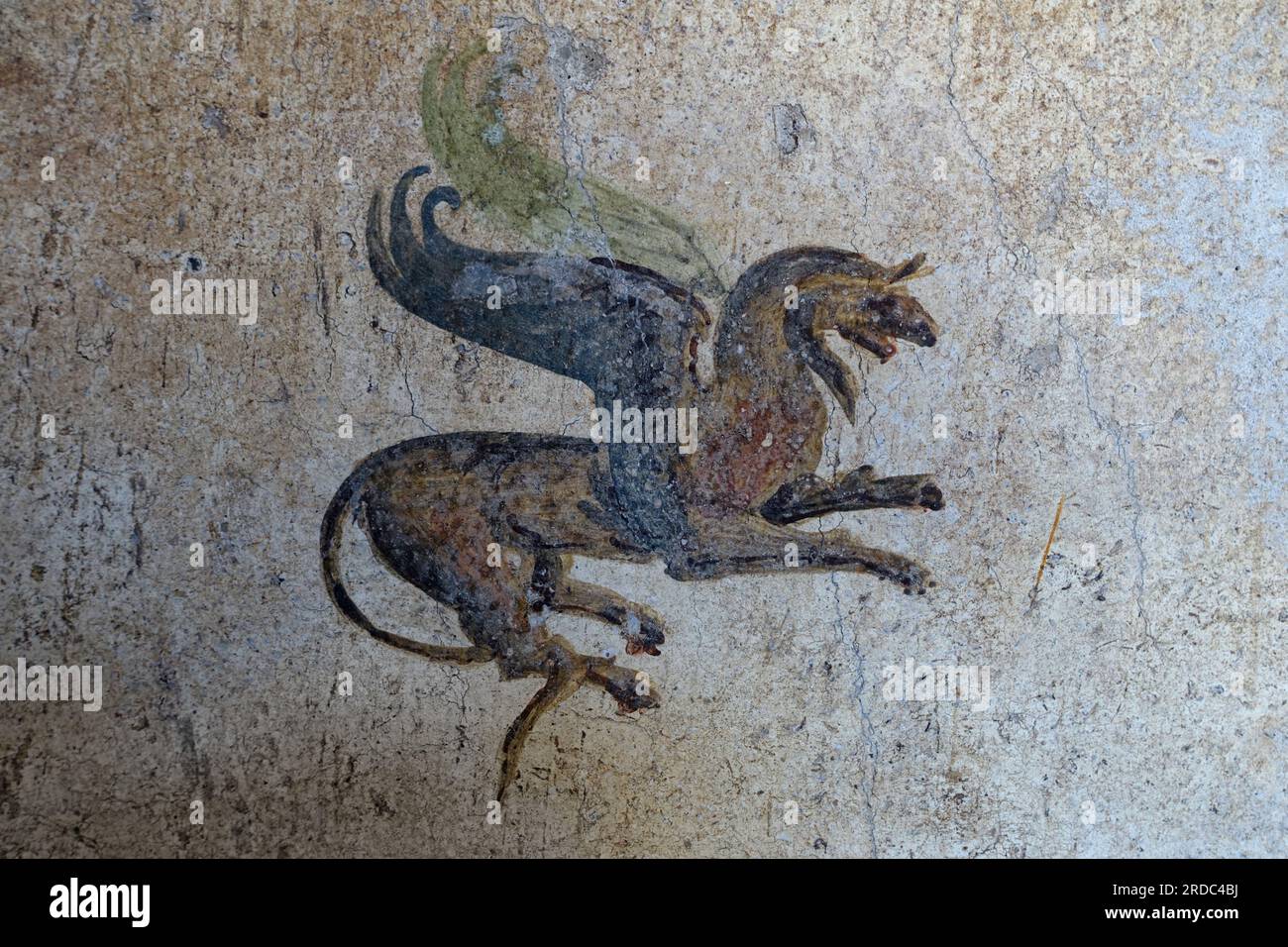 Pompey, Italy, ruins after excavation under ash after volcanic eruption ...