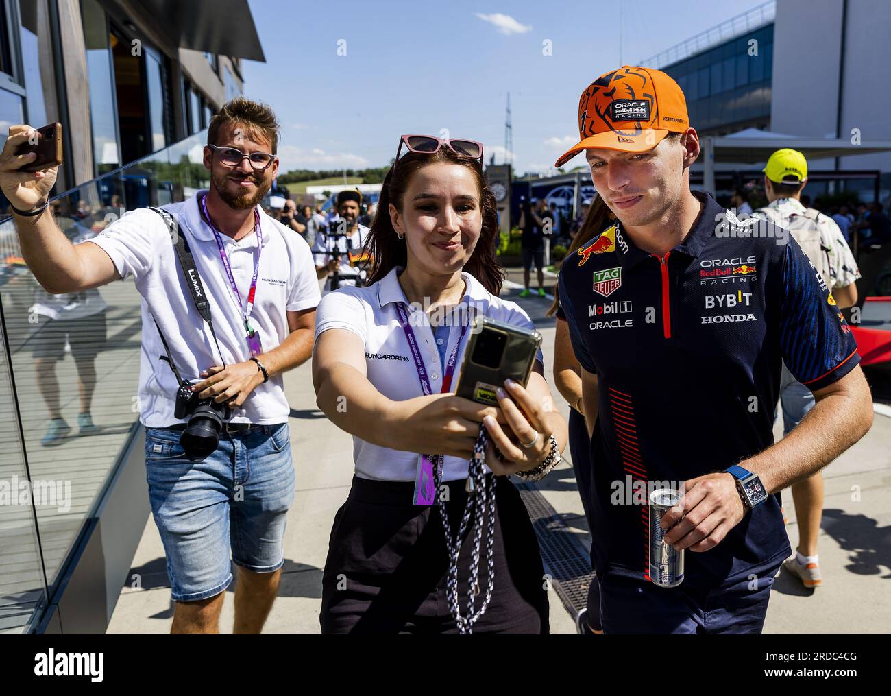 BUDAPEST - Max Verstappen (Red Bull Racing) on the Hungaroring Circuit ...