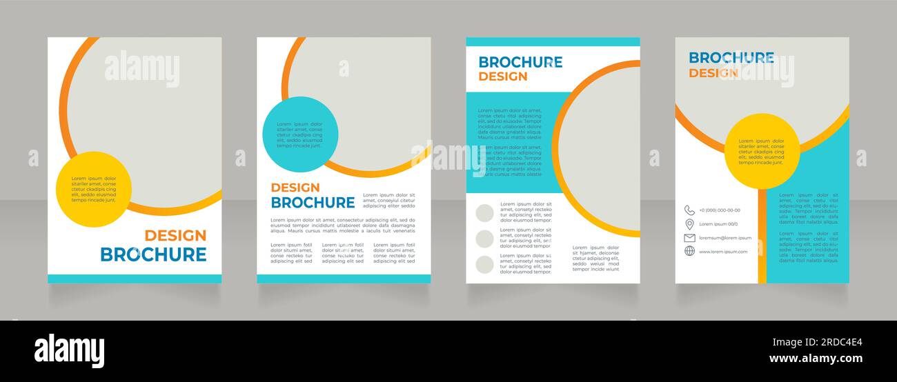 Developer online courses blank brochure design Stock Vector Image & Art ...