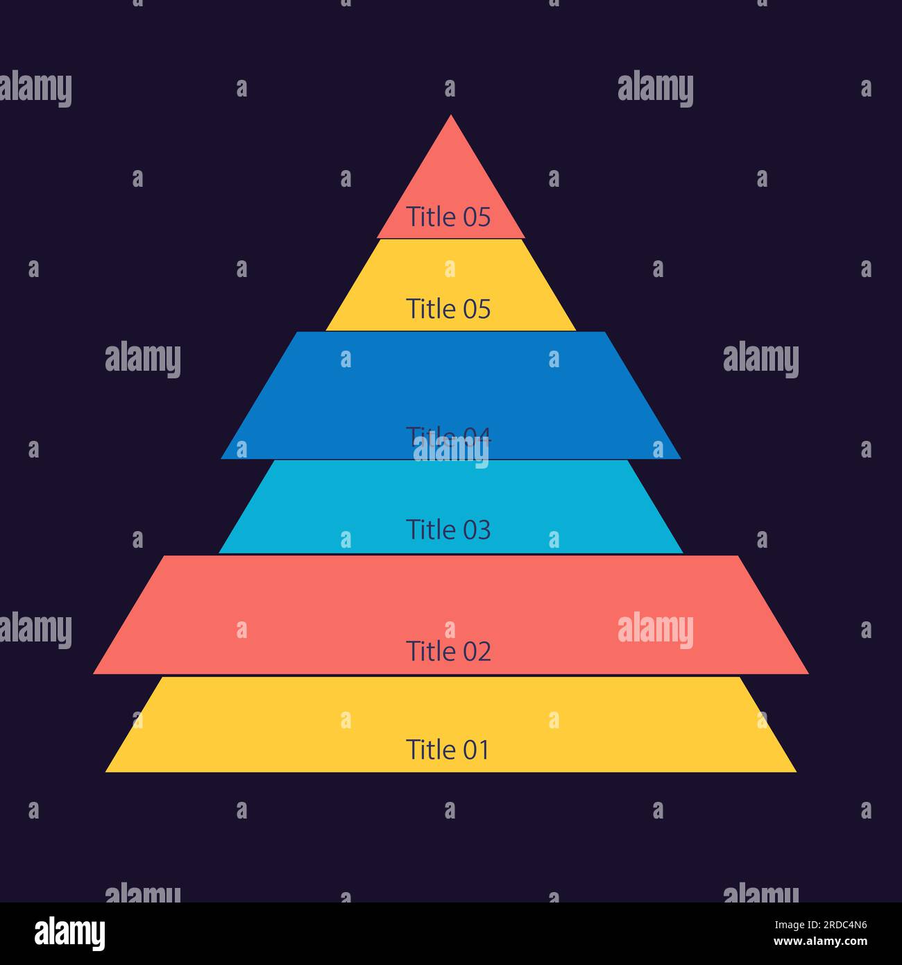 Enterprise organization infographic pyramid chart design template for ...