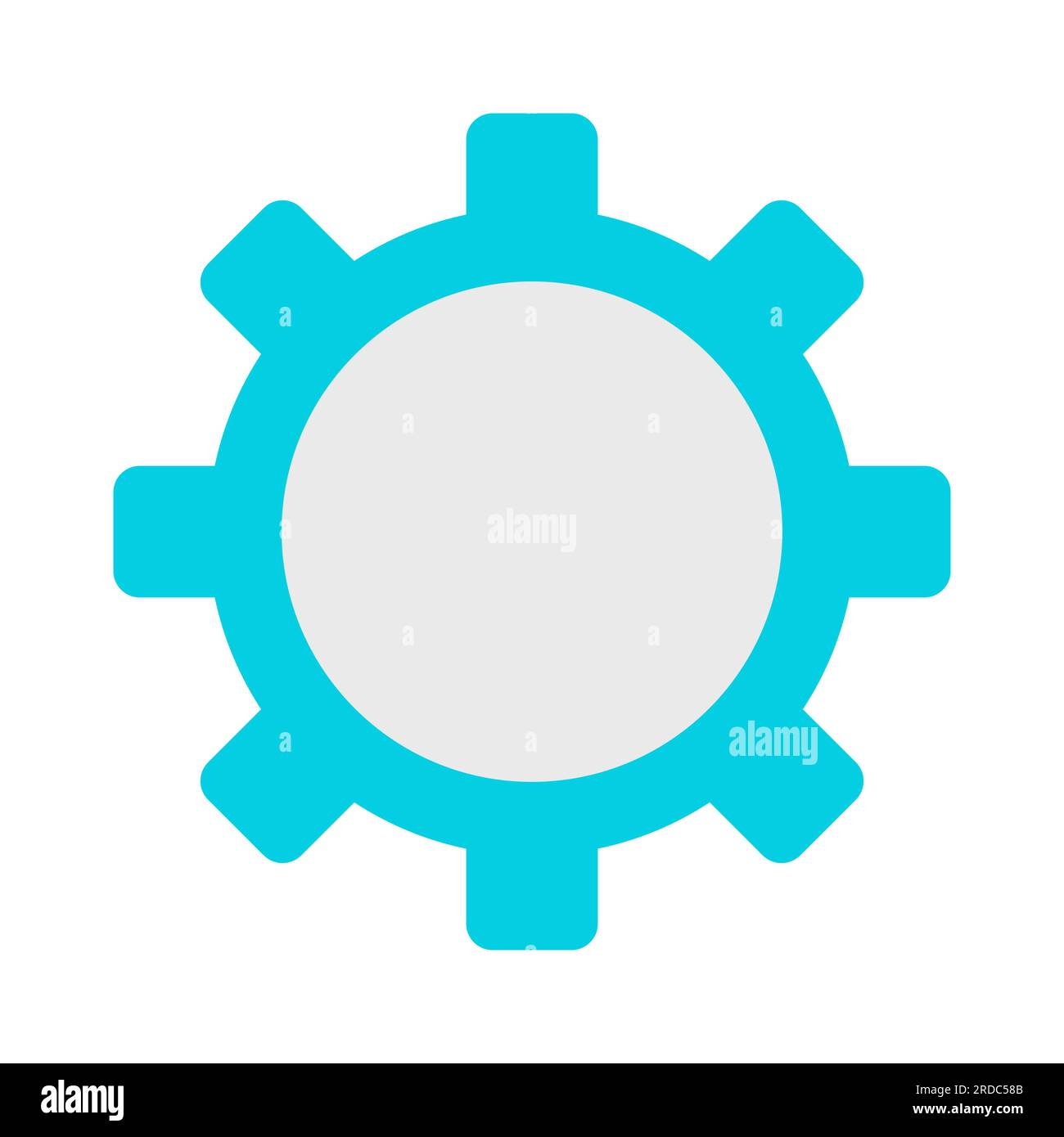 Turquoise blank gear vector design element Stock Vector Image & Art - Alamy
