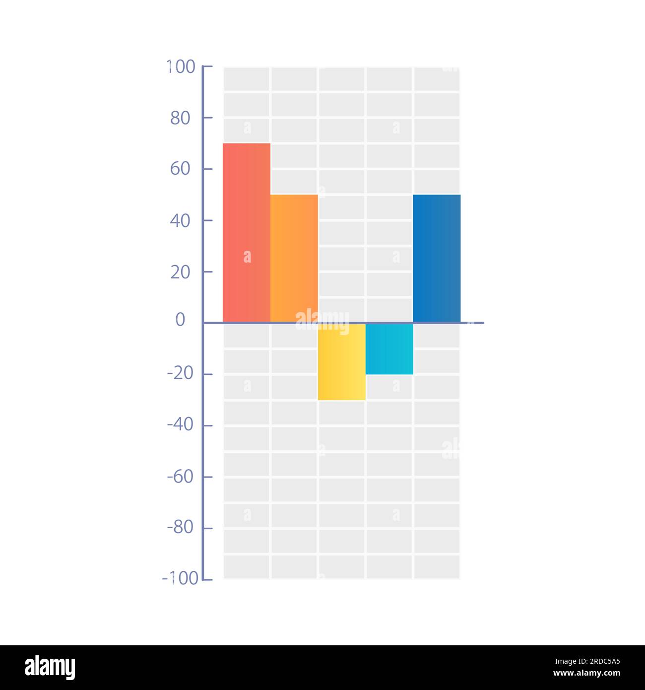 Company annual revenue report infographic column chart design template ...