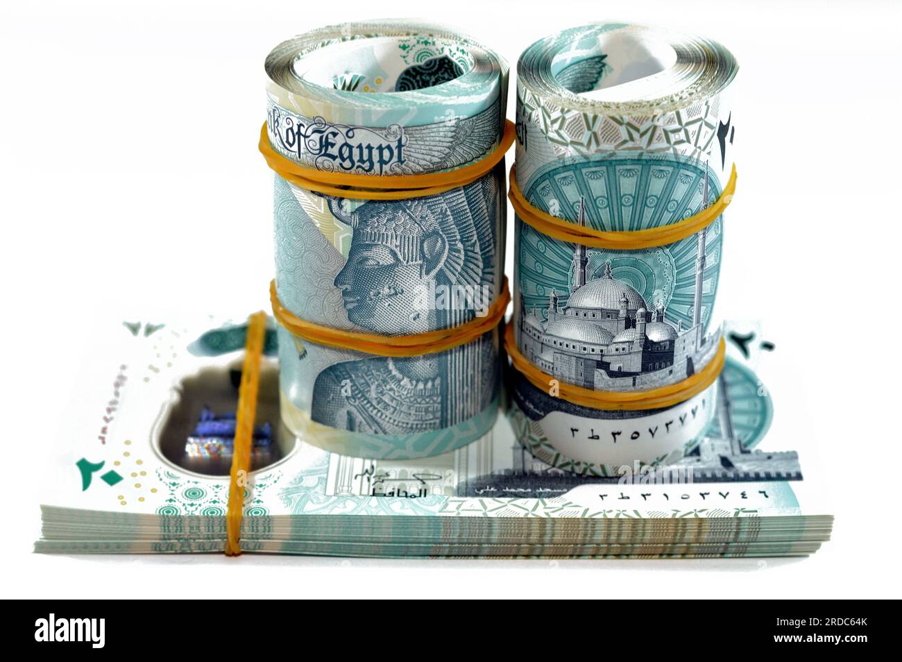 new Egyptian 20 EGP LE twenty polymer pounds cash money banknote bill ...