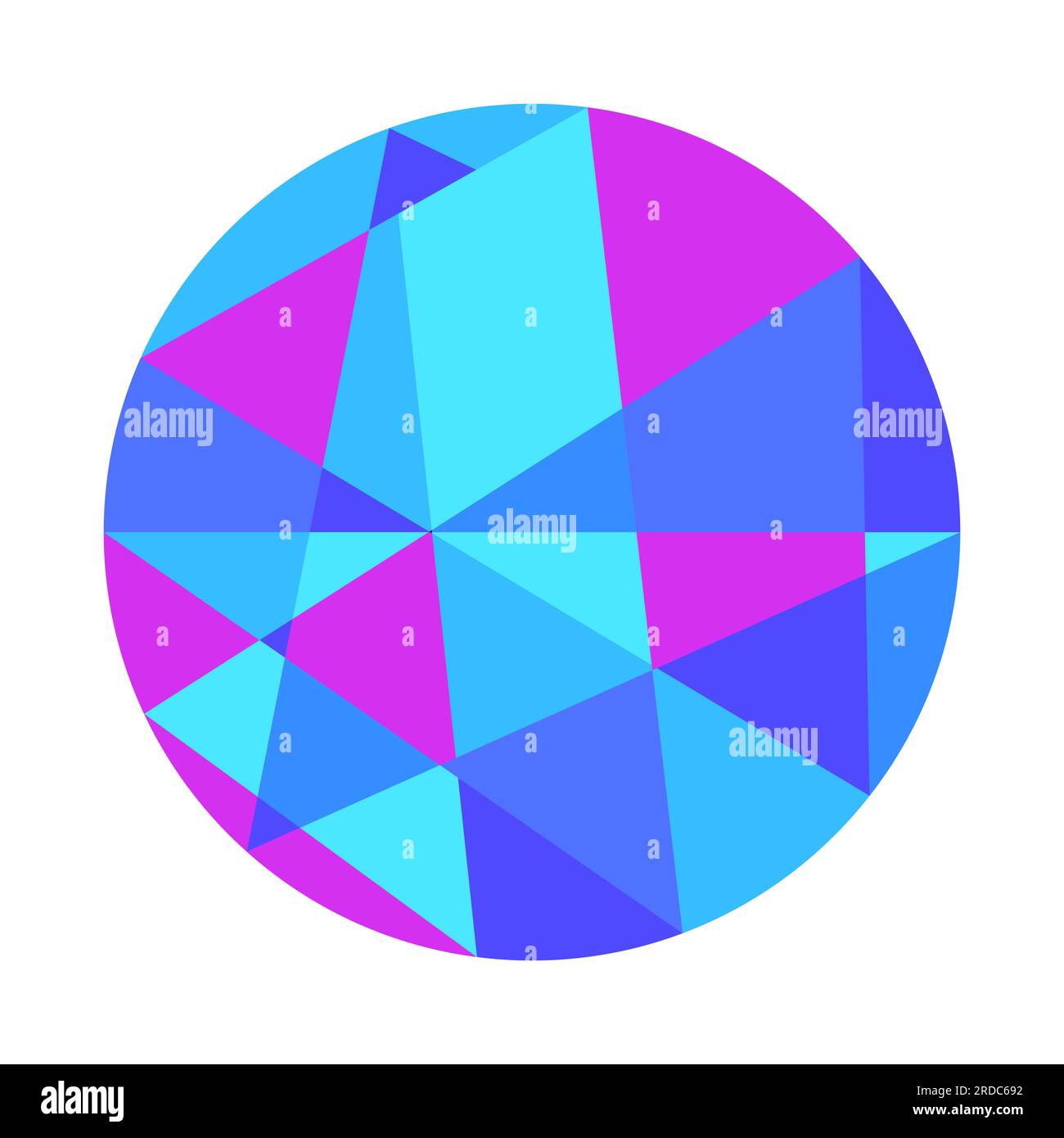 Diamond like blue and purple shape brochure element design Stock Vector ...