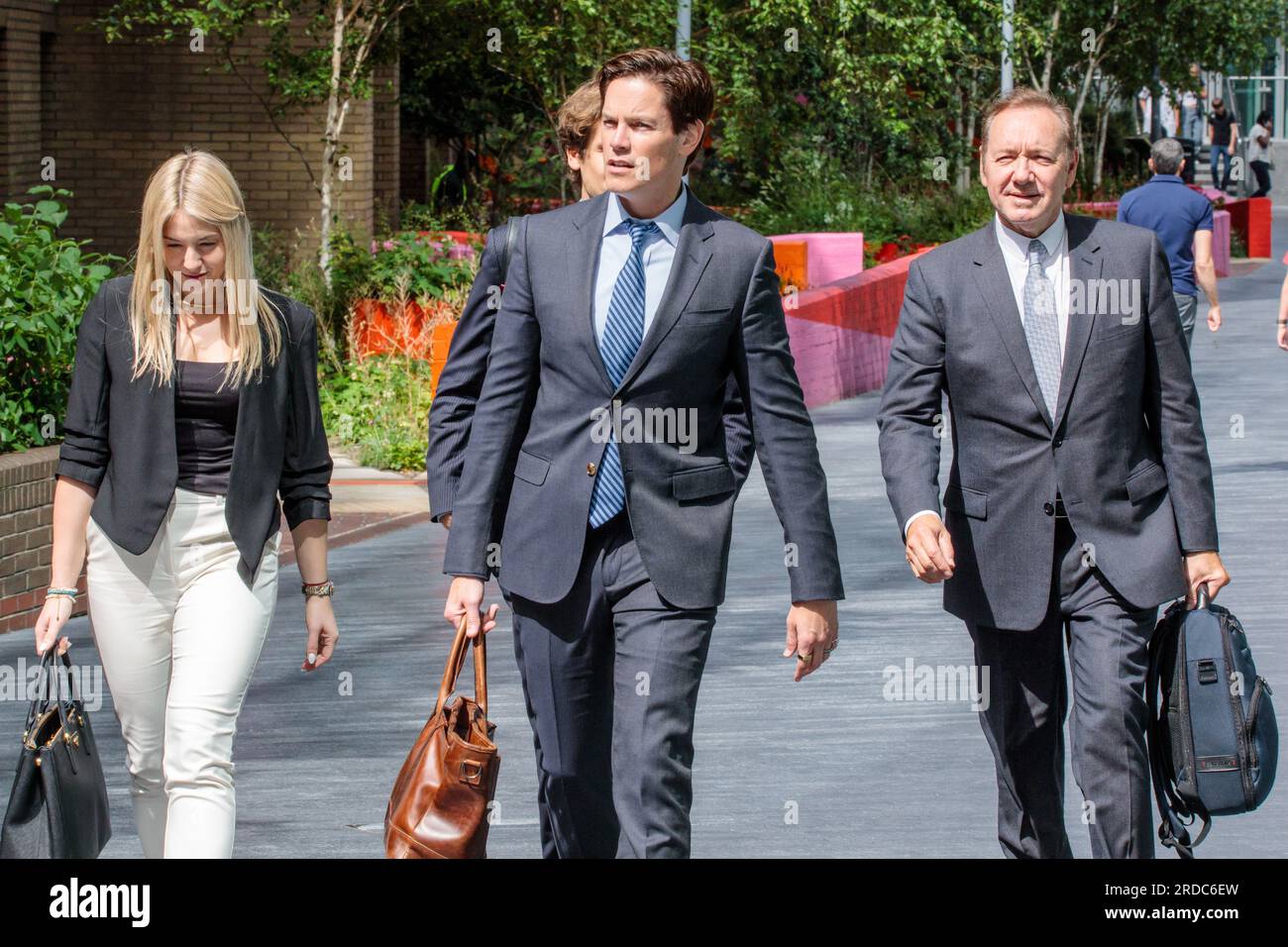 Southwark Crown Court, London, UK. 20th July 2023. Kevin Spacey leaving ...