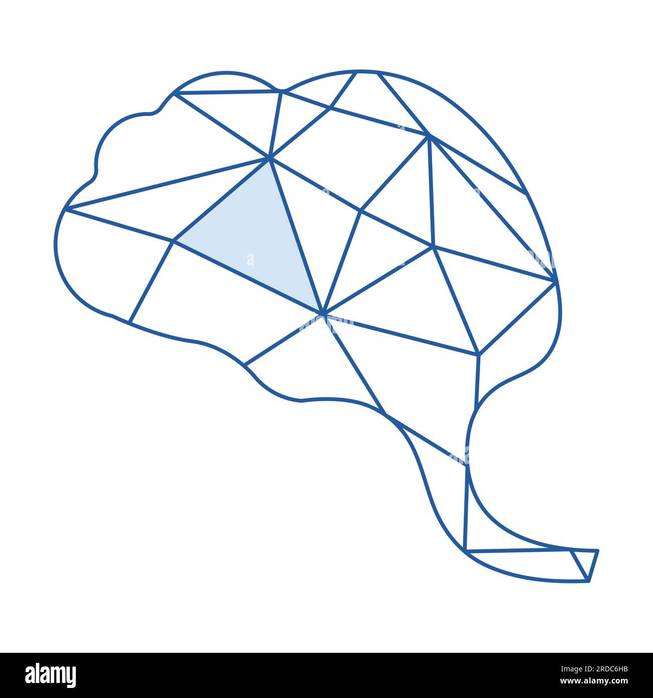 Geometric brain brochure element design Stock Vector Image & Art - Alamy