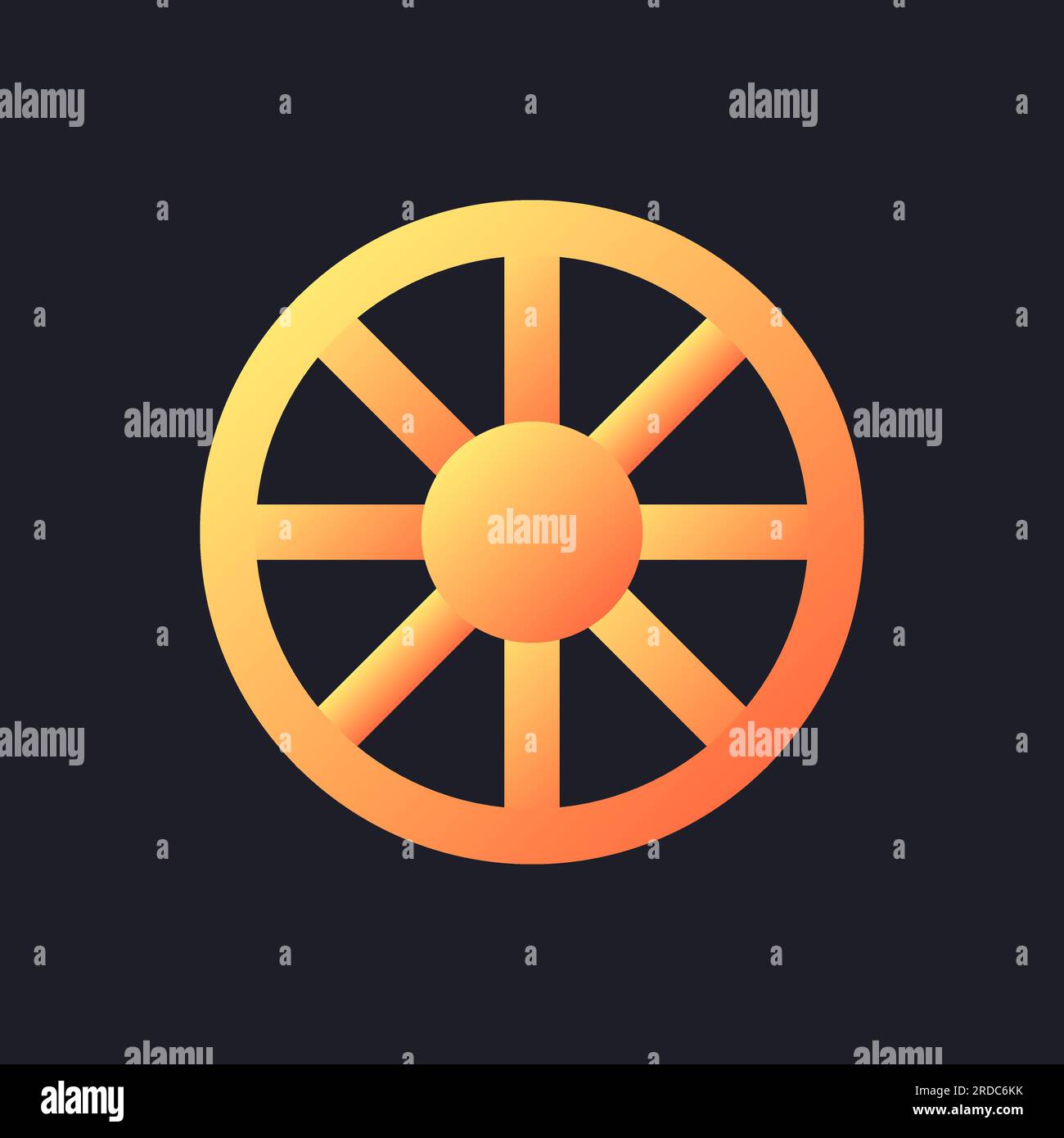 Hue color orange solid gradient ui icon for dark theme Stock Vector Image & Art - Alamy