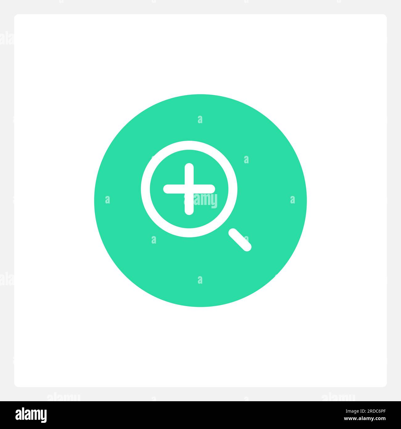 Active zoom plus button UI element template Stock Vector Image & Art - Alamy