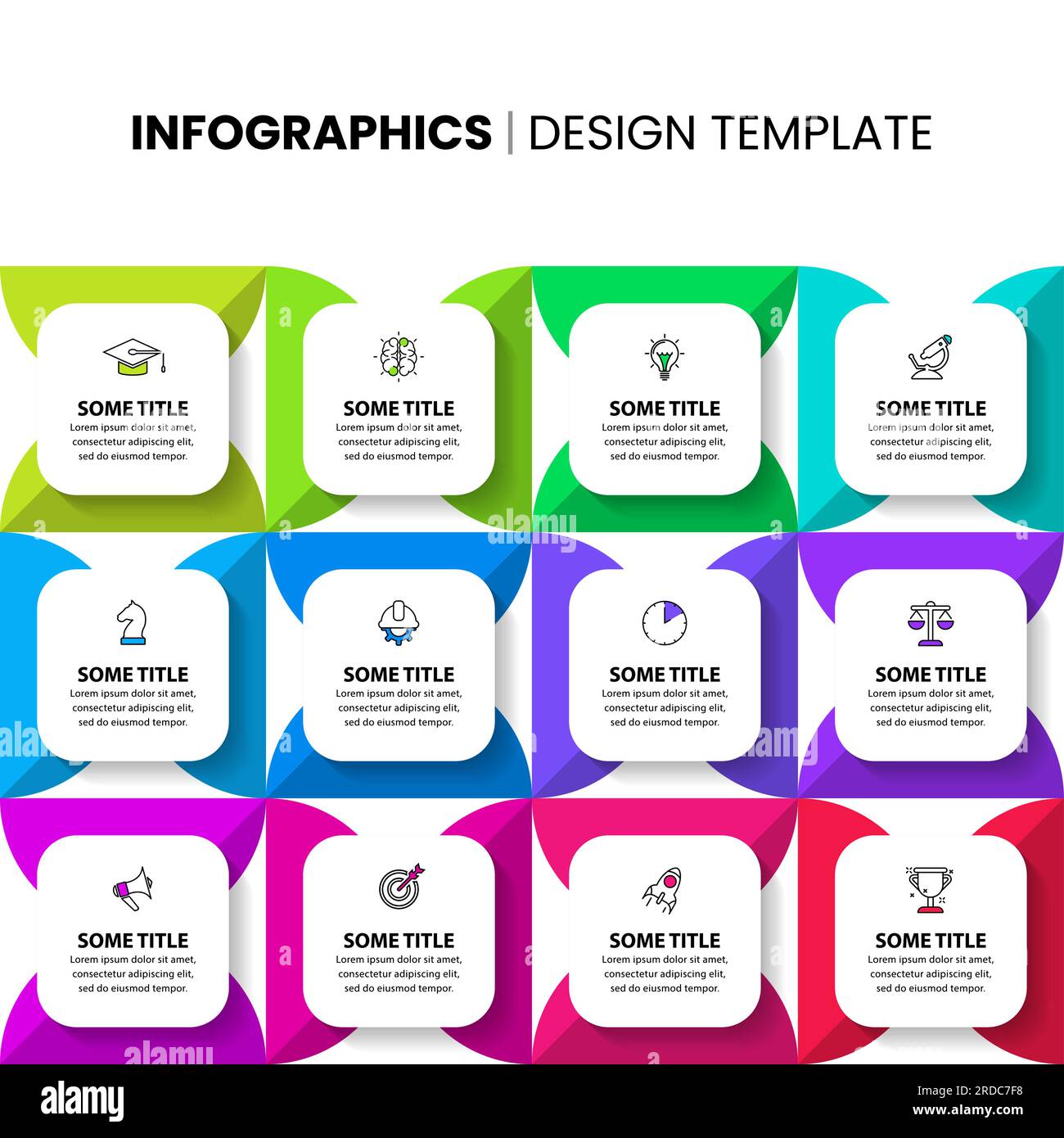 12 steps infographic hi-res stock photography and images - Alamy