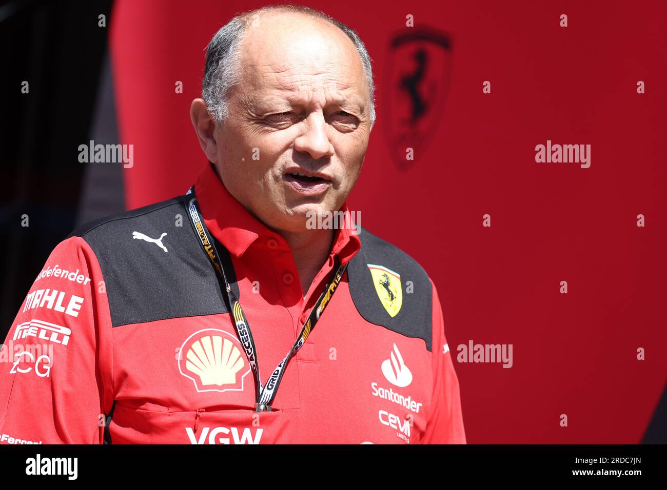 Mogyorod, Hungary. 20th July, 2023. Frederic Vasseur, team principal of ...