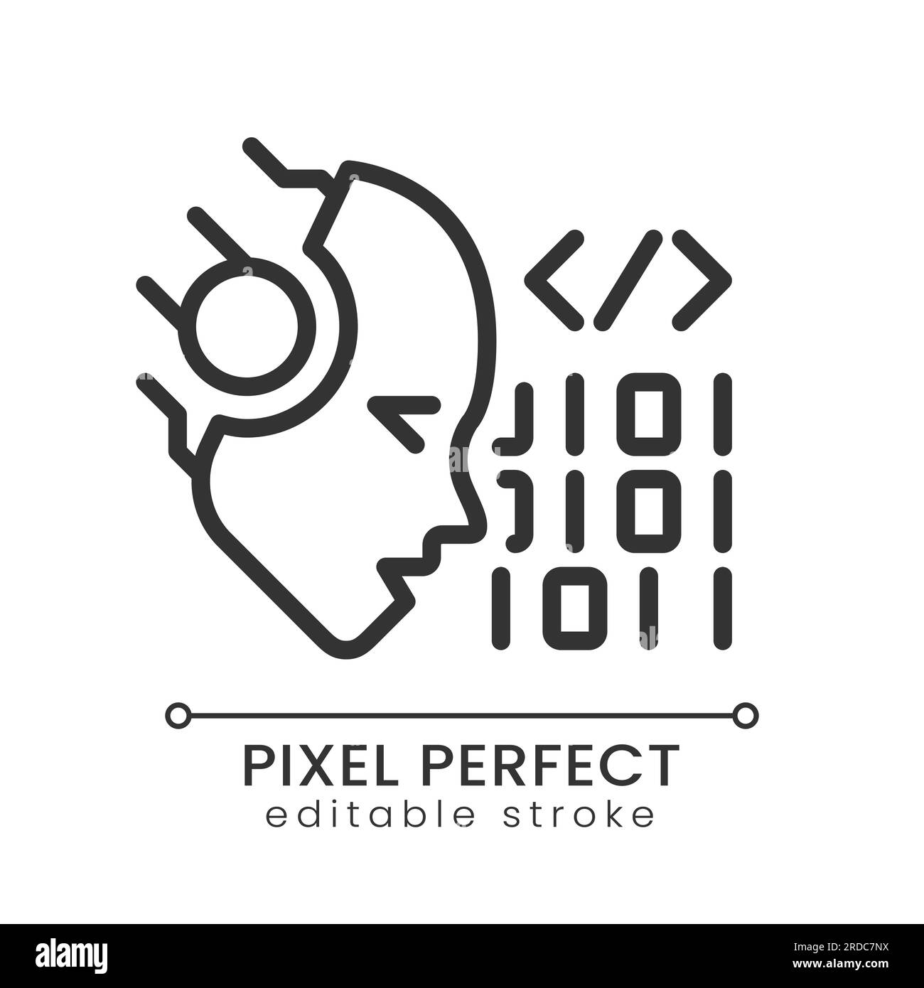 AI codes pixel perfect linear icon Stock Vector Image & Art - Alamy AI codes pixel perfect linear icon Stock Vector Image & Art - Alamy