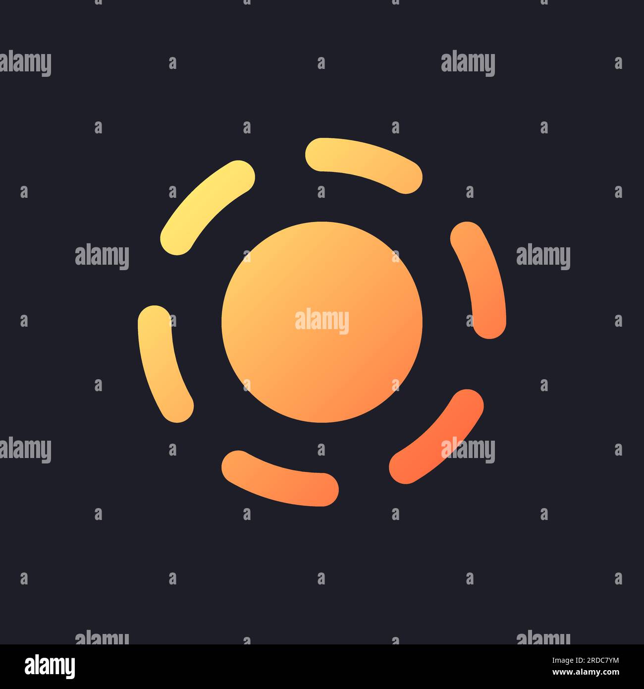 Breathe animation effect orange solid gradient ui icon for dark theme ... Breathe animation effect orange solid gradient ui icon for dark theme ...