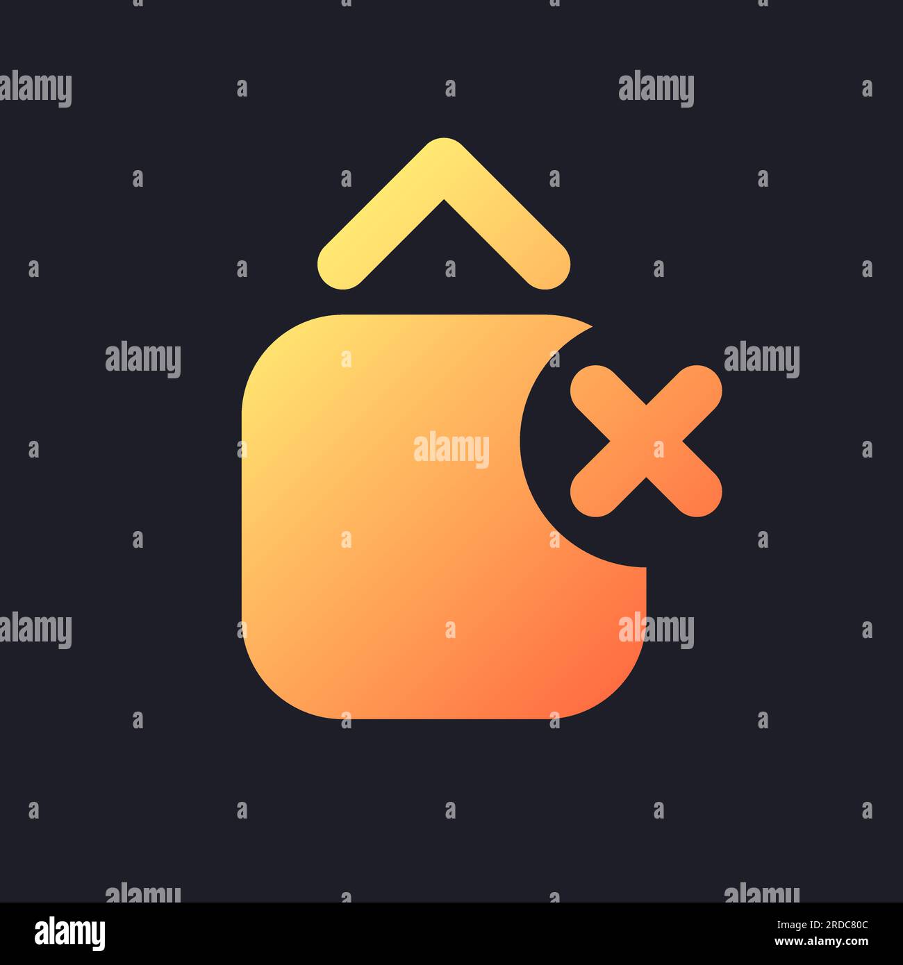 Remove jump animation effect orange solid gradient ui icon for dark ...