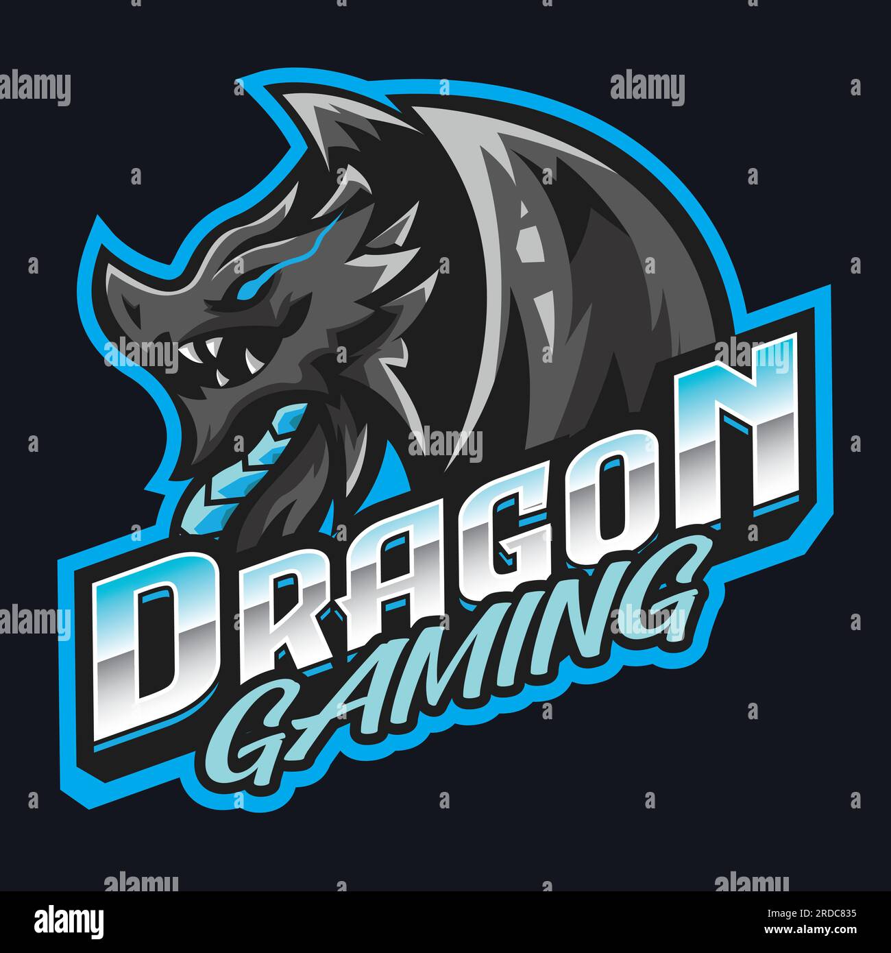 Dragon Gaming Mascot Logo Design Dragon Head Dragon Angry Angry ...