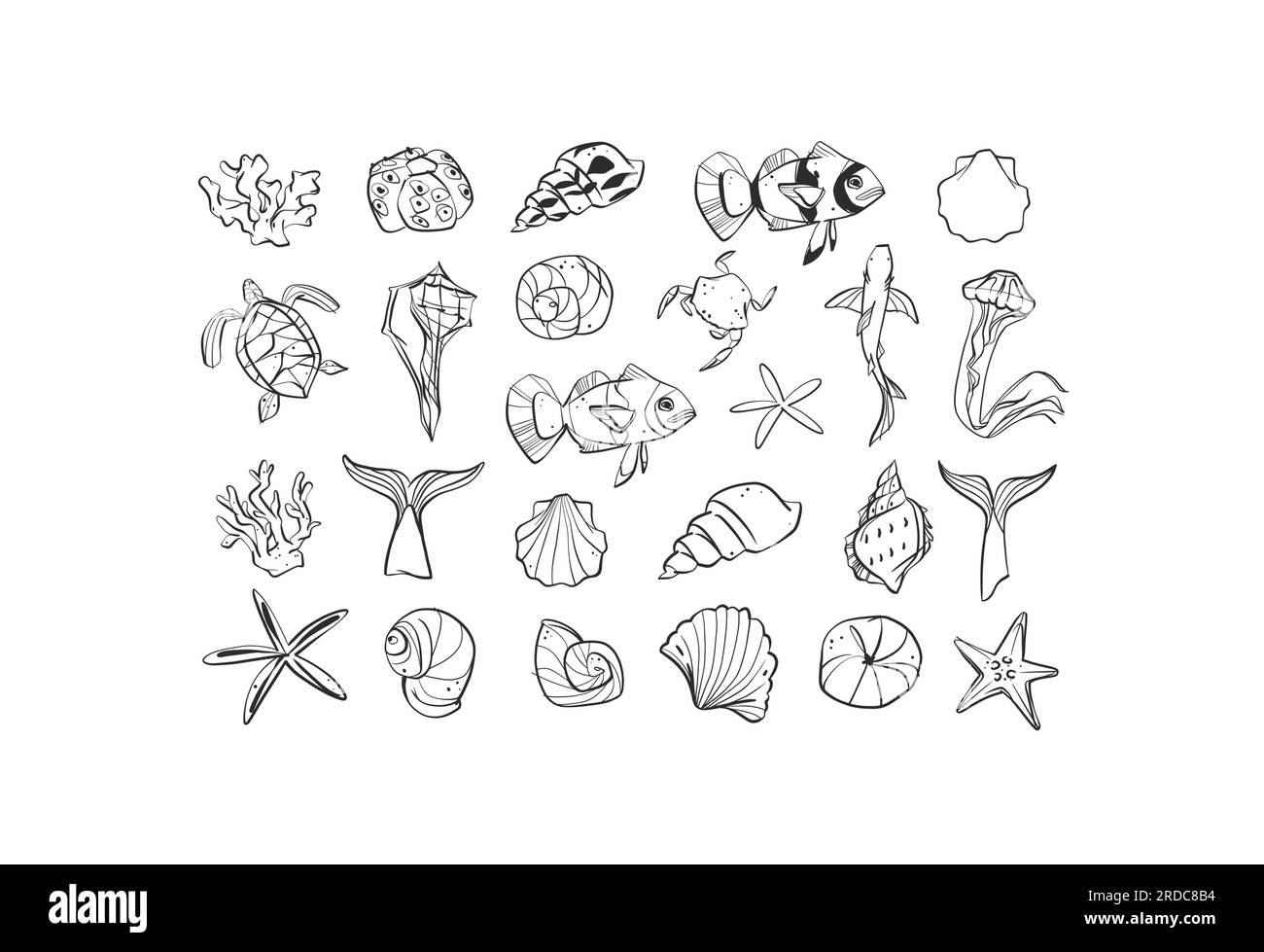 Hand drawn vector abstract minimalistic line art graphic drawing ...