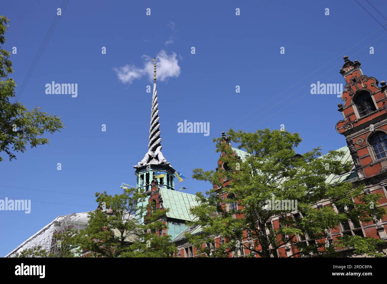 Copenhagen's distinctive old stock exchange building Stock Photo - Alamy