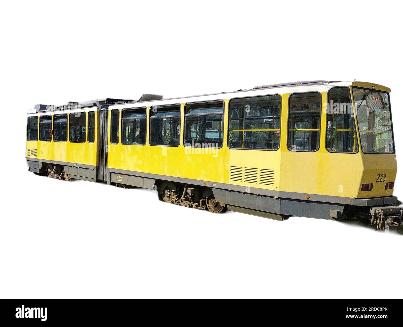 Tram on line Cut Out Stock Images & Pictures - Alamy
