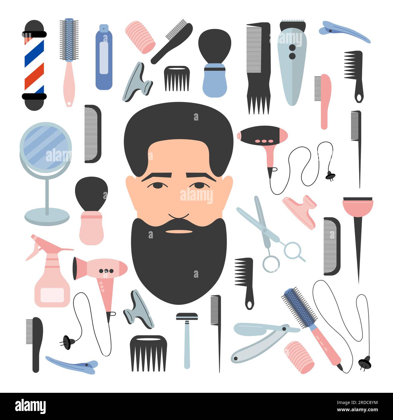 Trimmer hair Stock Vector Images - Alamy