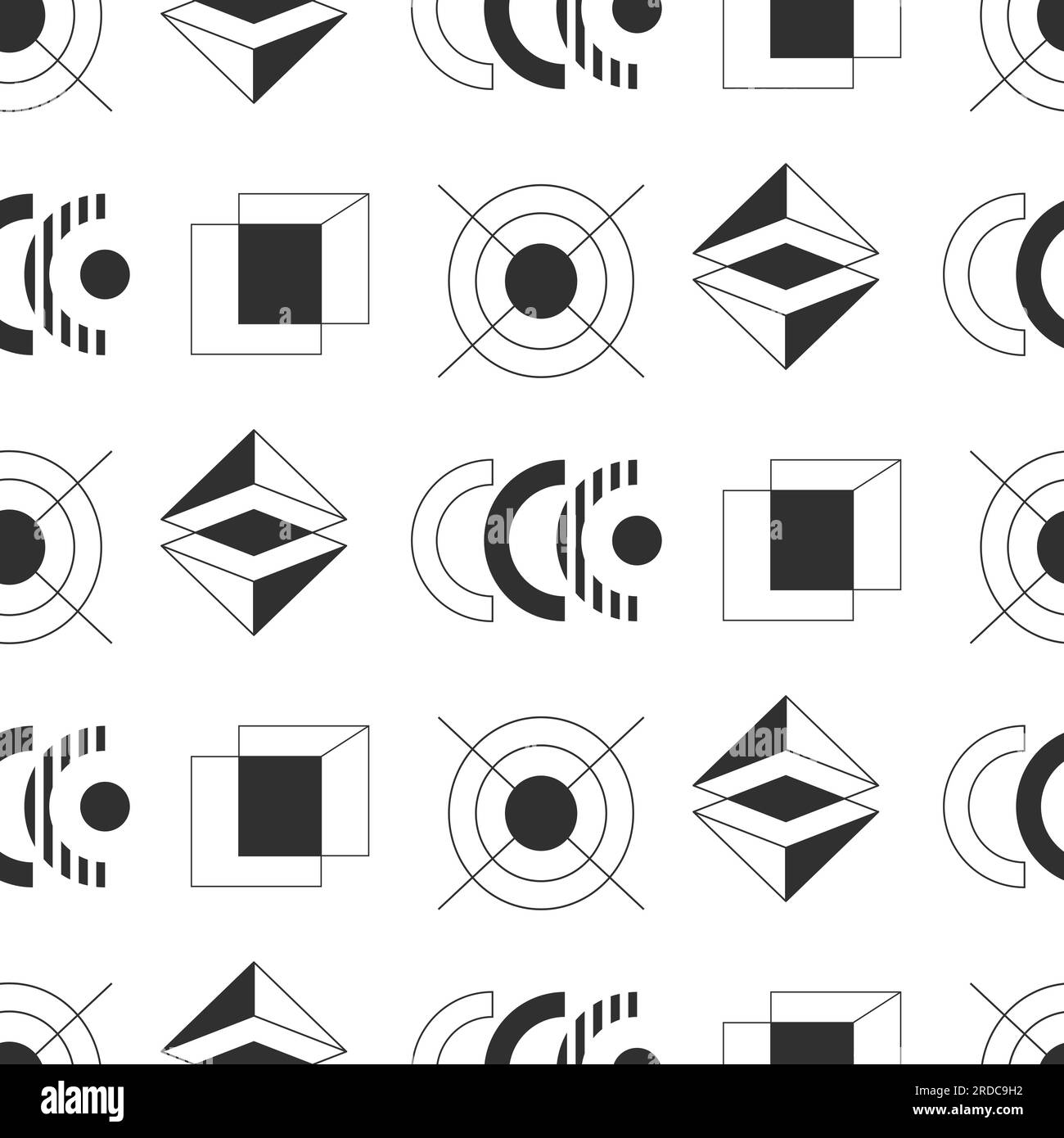 Mid century geometric shapes hi-res stock photography and images - Alamy