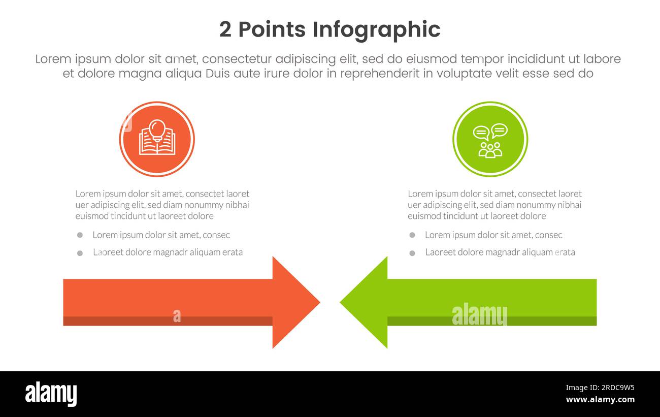 versus or compare and comparison concept for infographic template ...