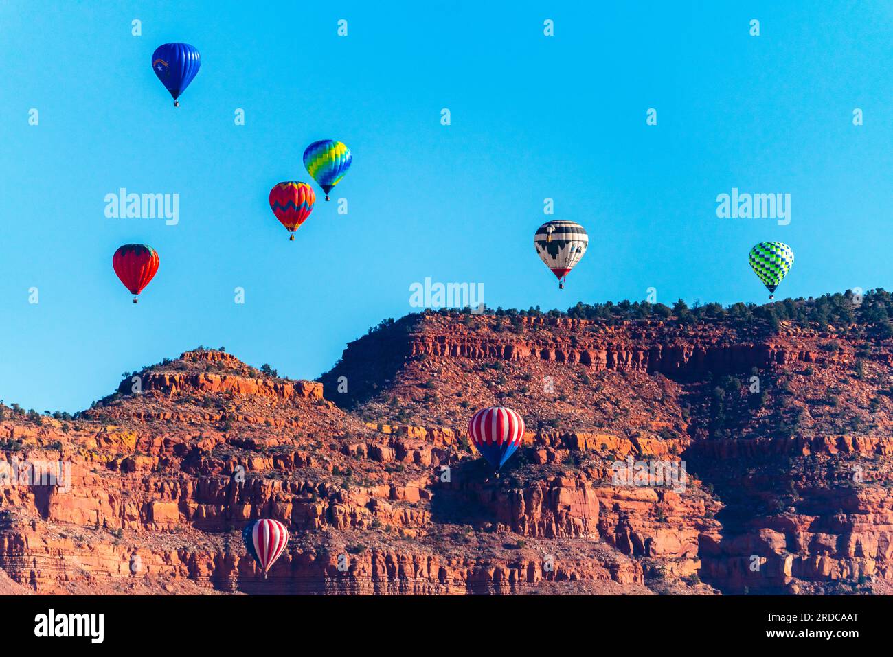 Hot air balloons parade high hi-res stock photography and images - Alamy