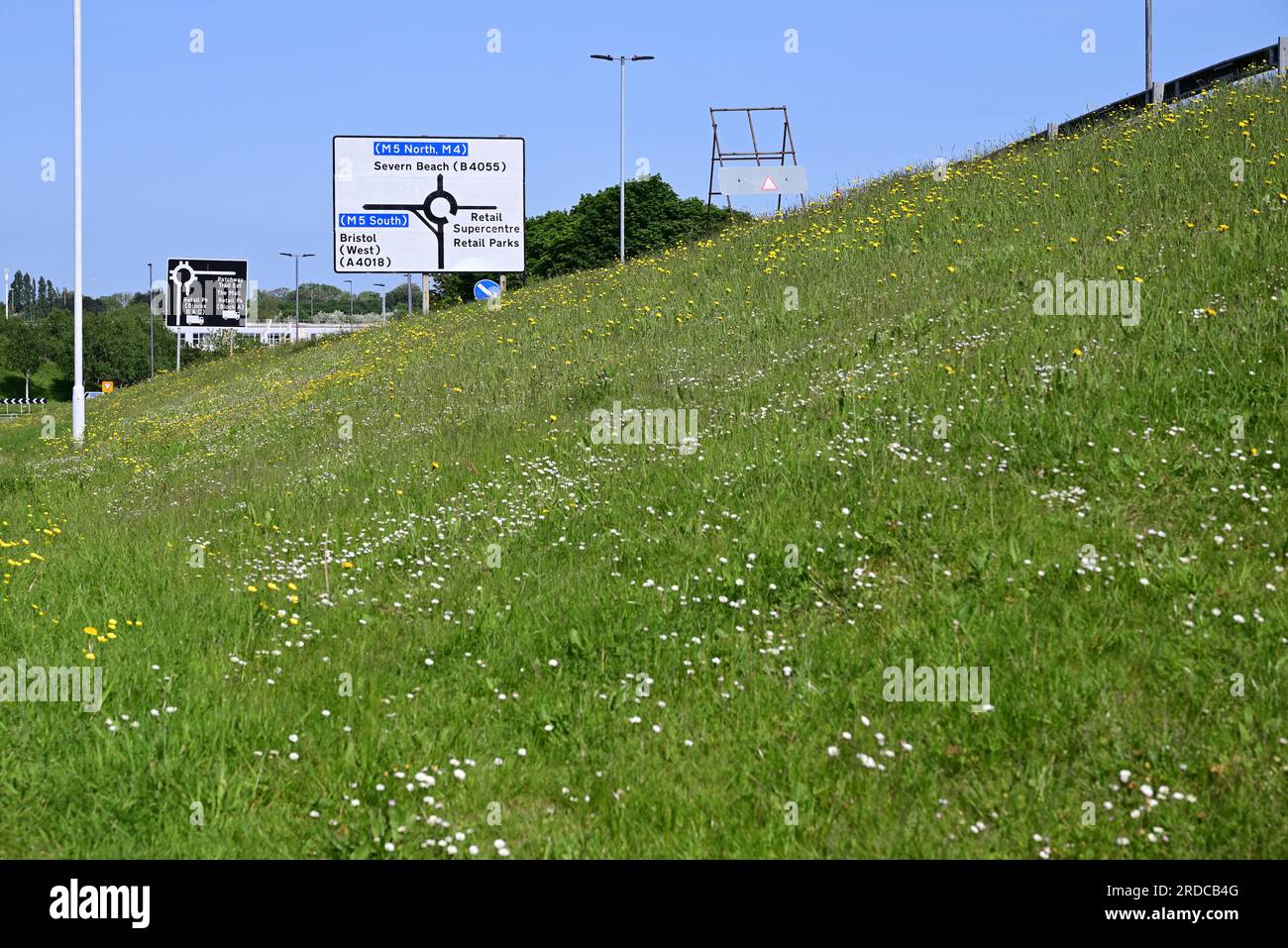 Road Signs At The Mall Shopping Centre Cribbs Causeway Bristol Stock