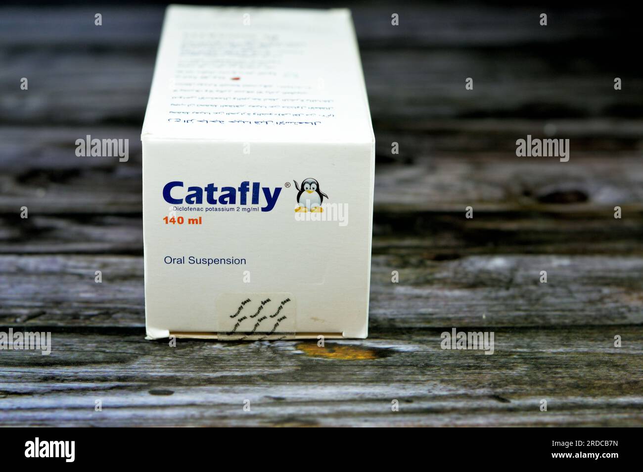 Cairo, Egypt, July 9 2023: Catafly suspension Diclofenac potassium for ...