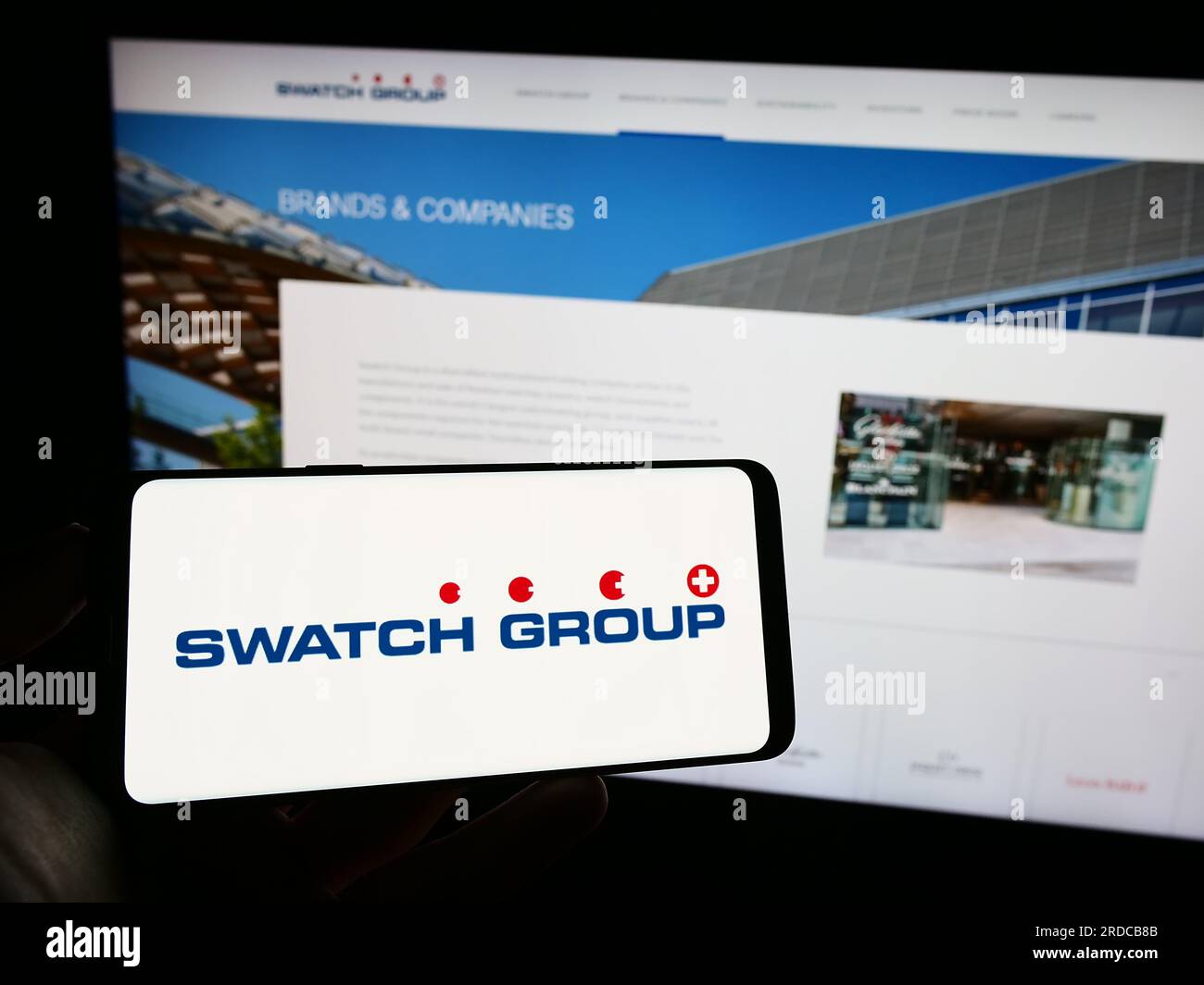 Swatch logo hi-res stock photography and images - Alamy