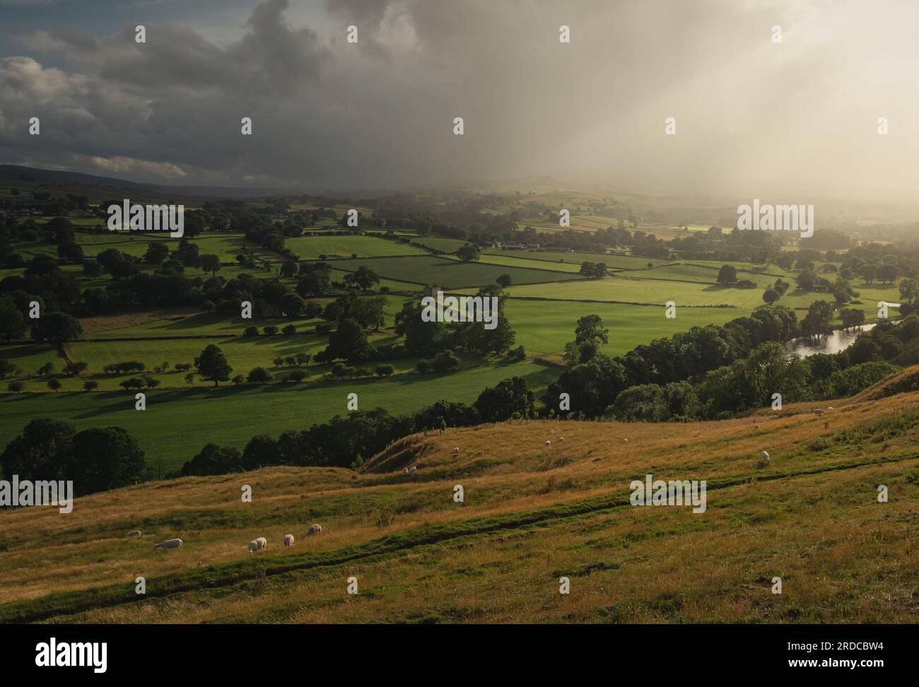 Light and shadows, Sunshine and rain in the North Pennines, Teesdale ...