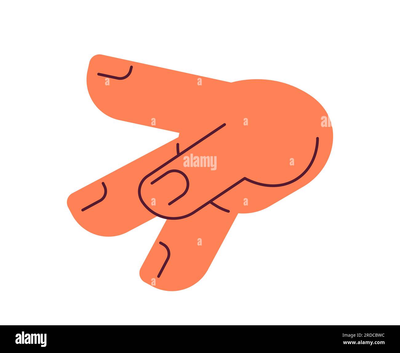 Finger trying to touch semi flat colour vector object Stock Vector Image & Art - Alamy