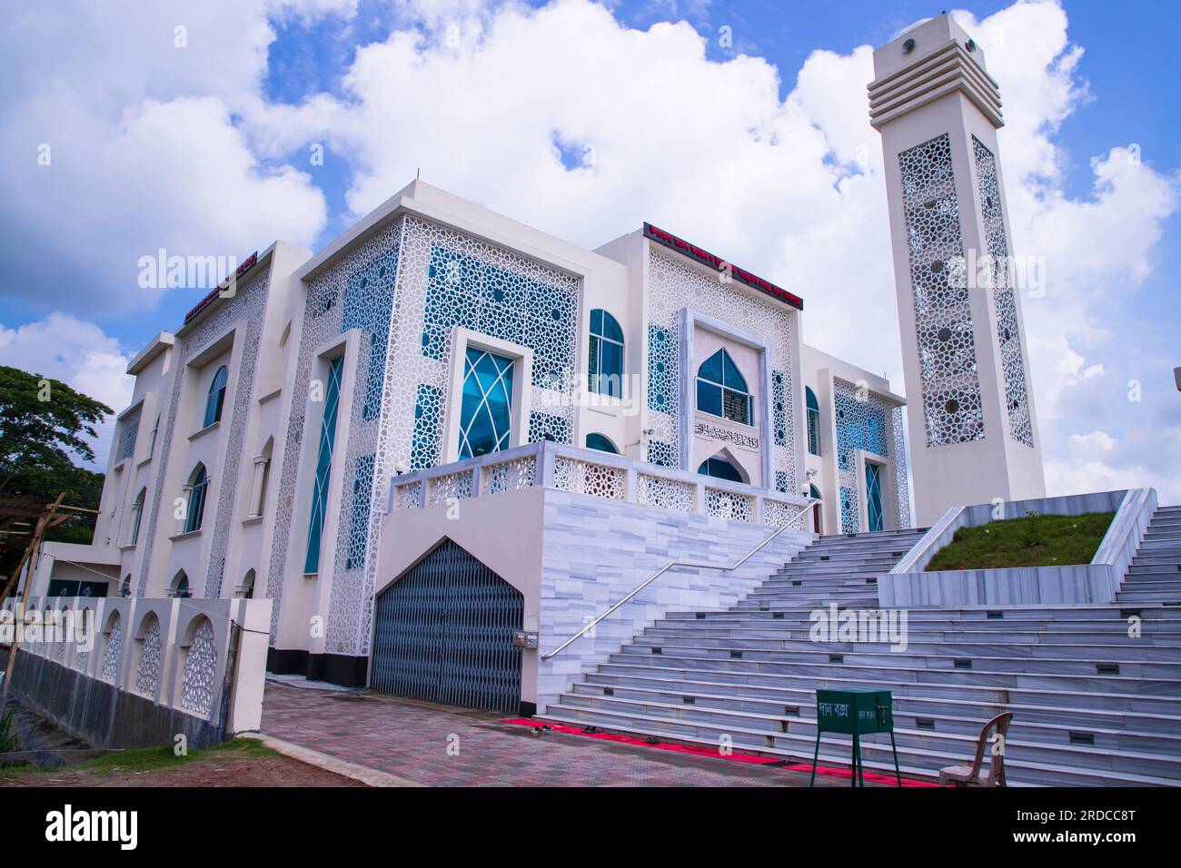 Most Beautiful architecture Model Mosque in Bangladesh with a White ...