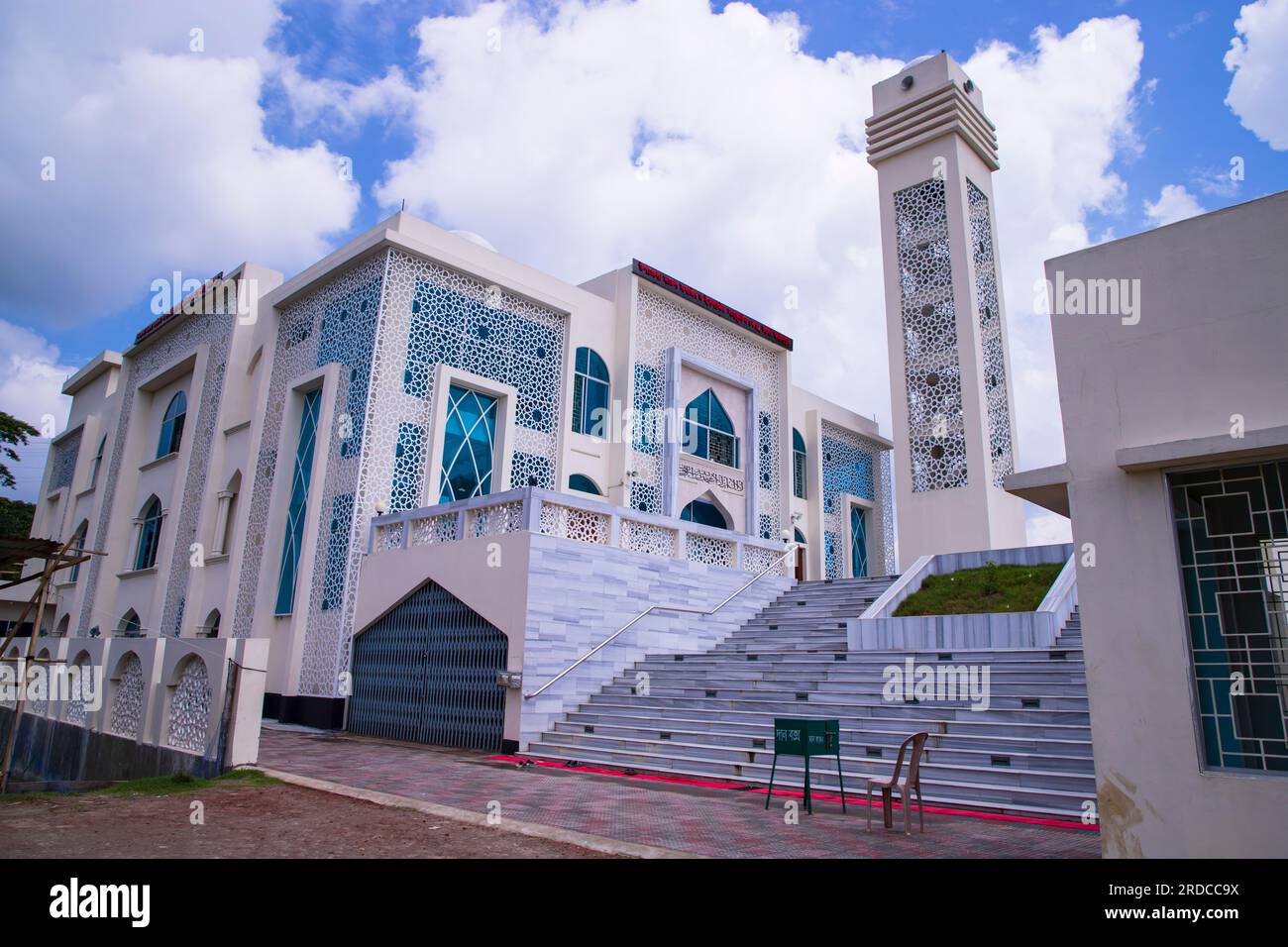 Most Beautiful architecture Model Mosque in Bangladesh with a White ...