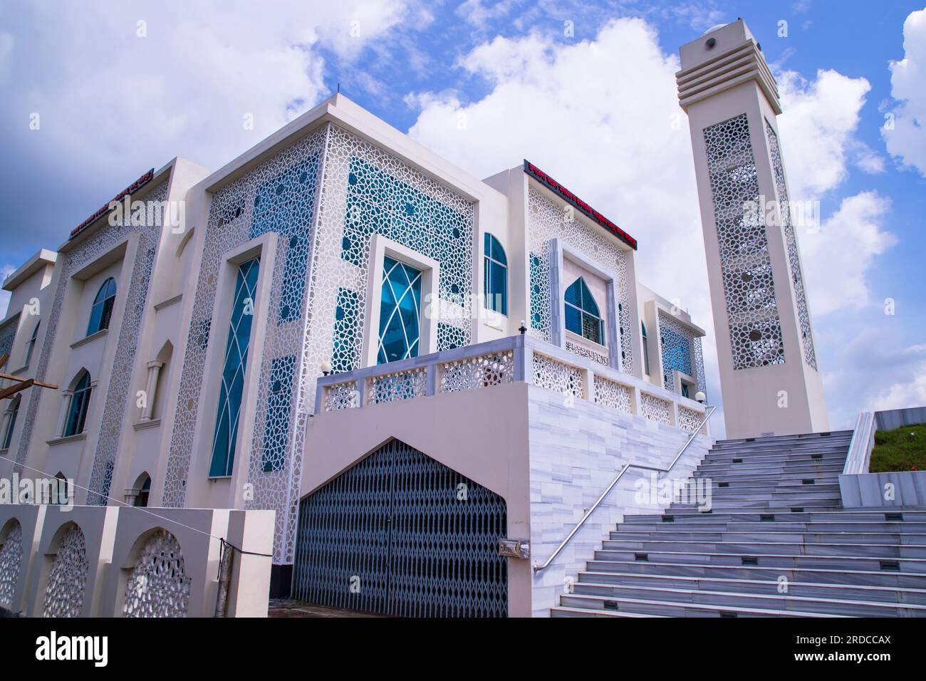 Most Beautiful architecture Model Mosque in Bangladesh with a White ...
